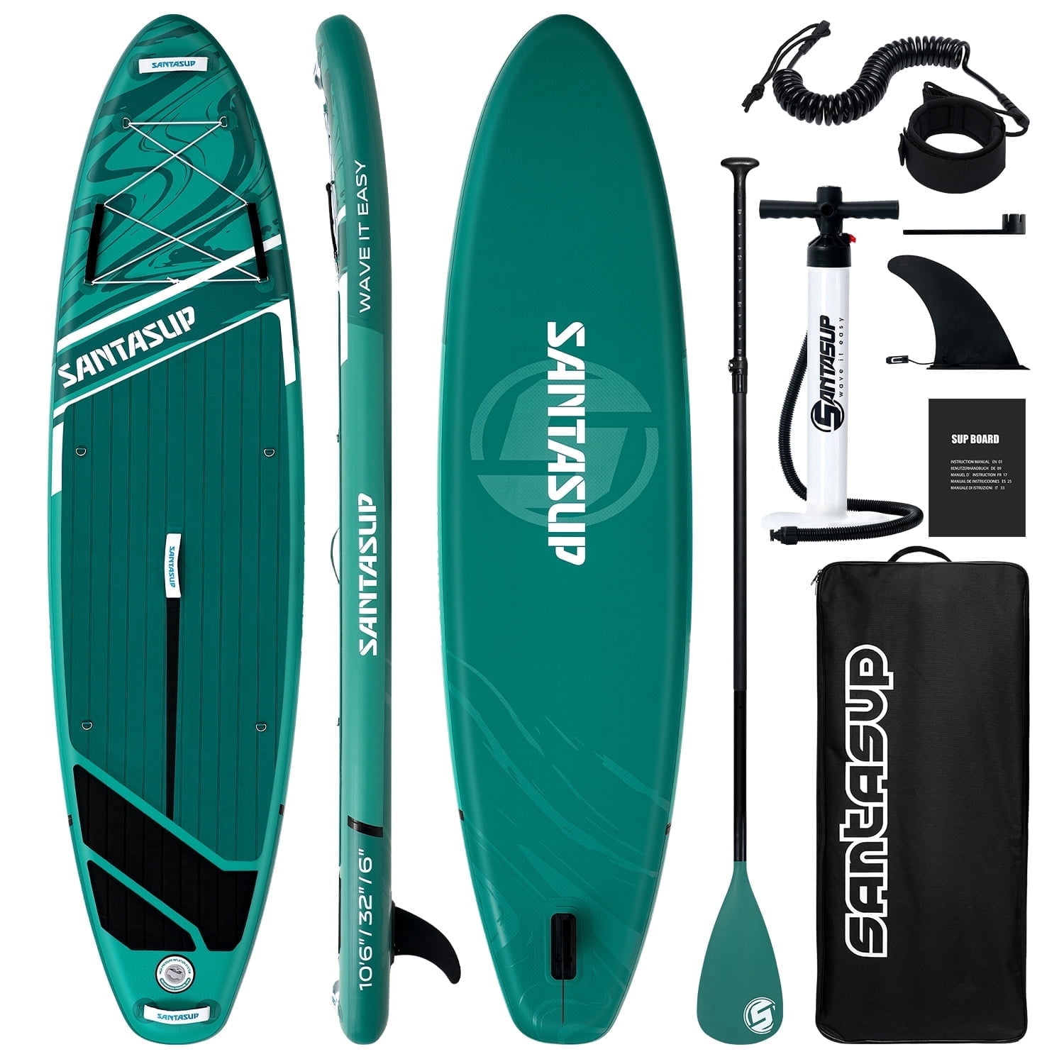 SUSIEBAY 11ft Inflatable SUP with Premium Accessories | Non-Slip Deck ...