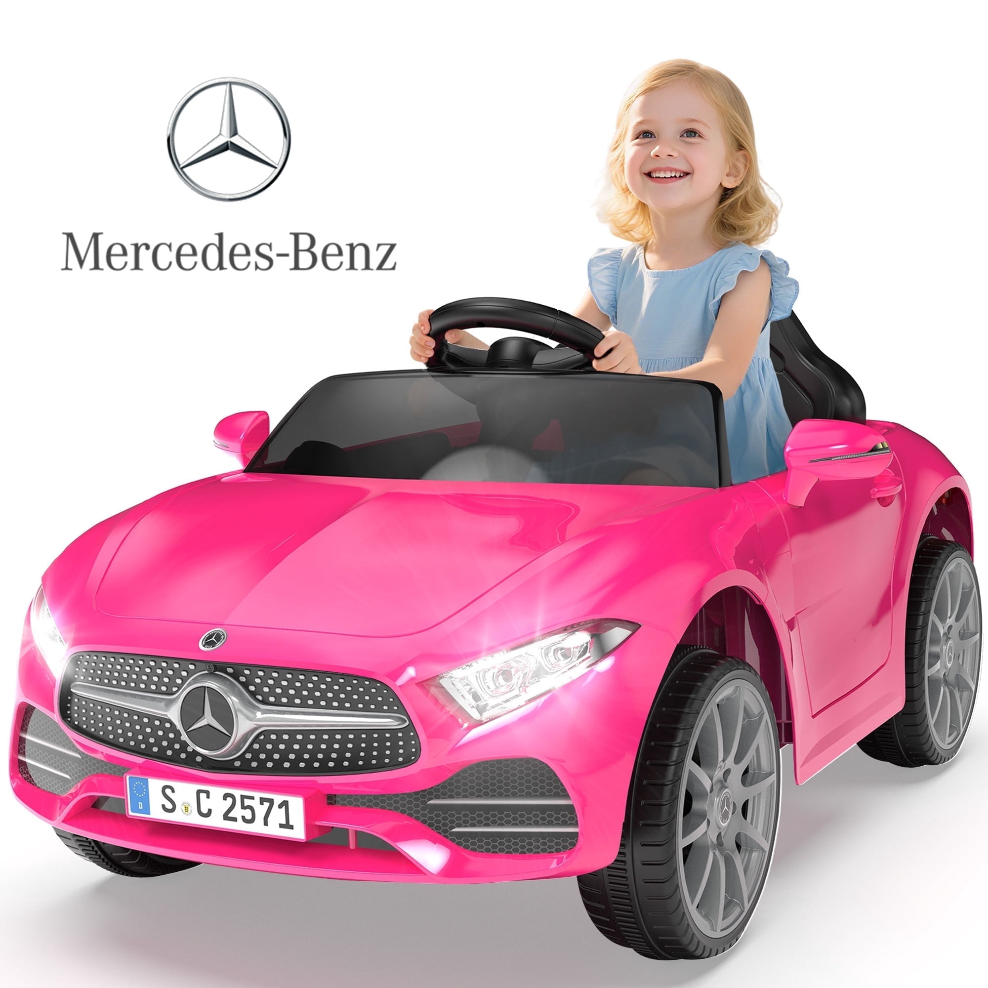 SUSIELADY 12V Kids Electric Ride On Car Licensed Mercedes-Benz CLS 350 ...