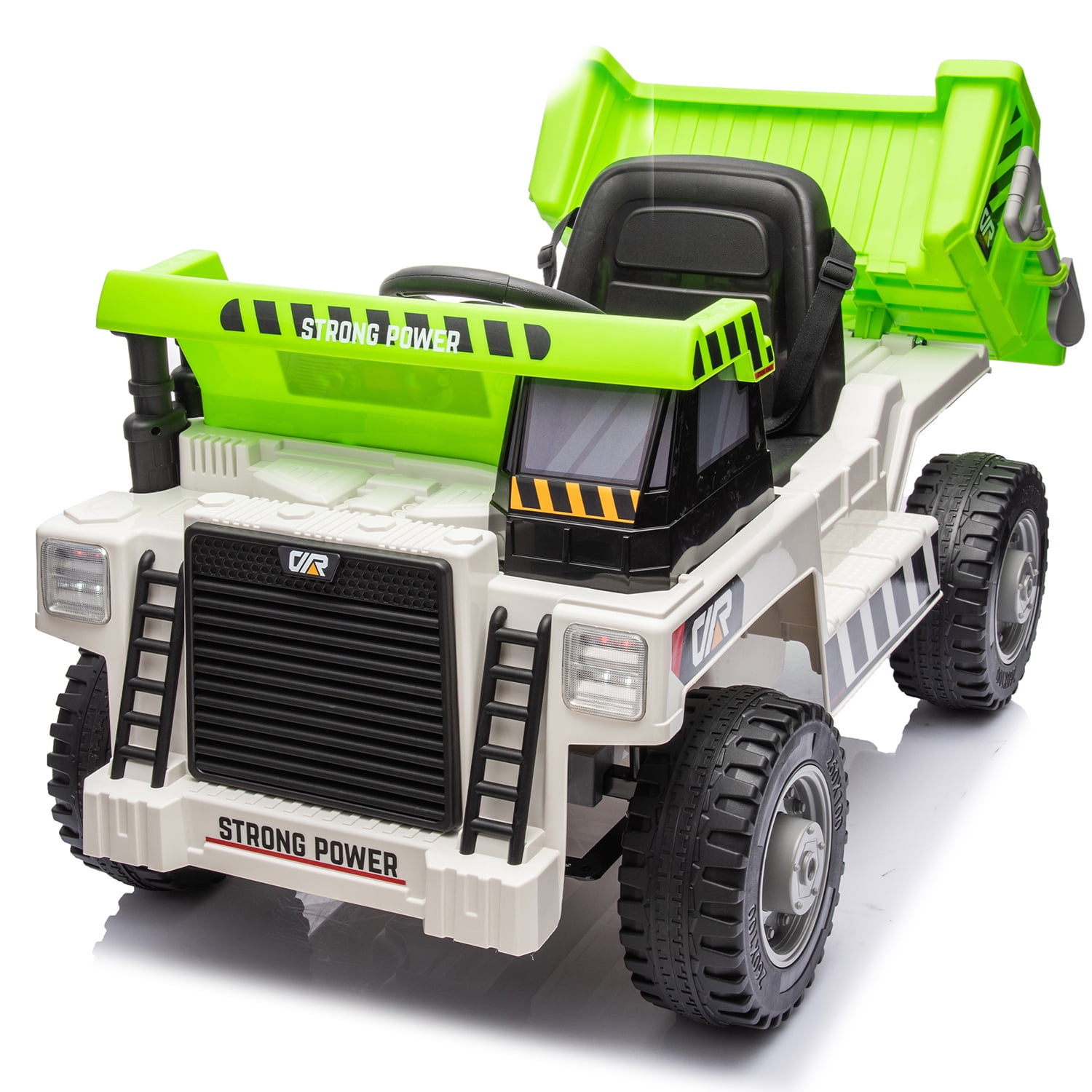 SUSIELADY 12V Kids Ride on Car, Ride On Truck with Dump Bed, Shovel ...