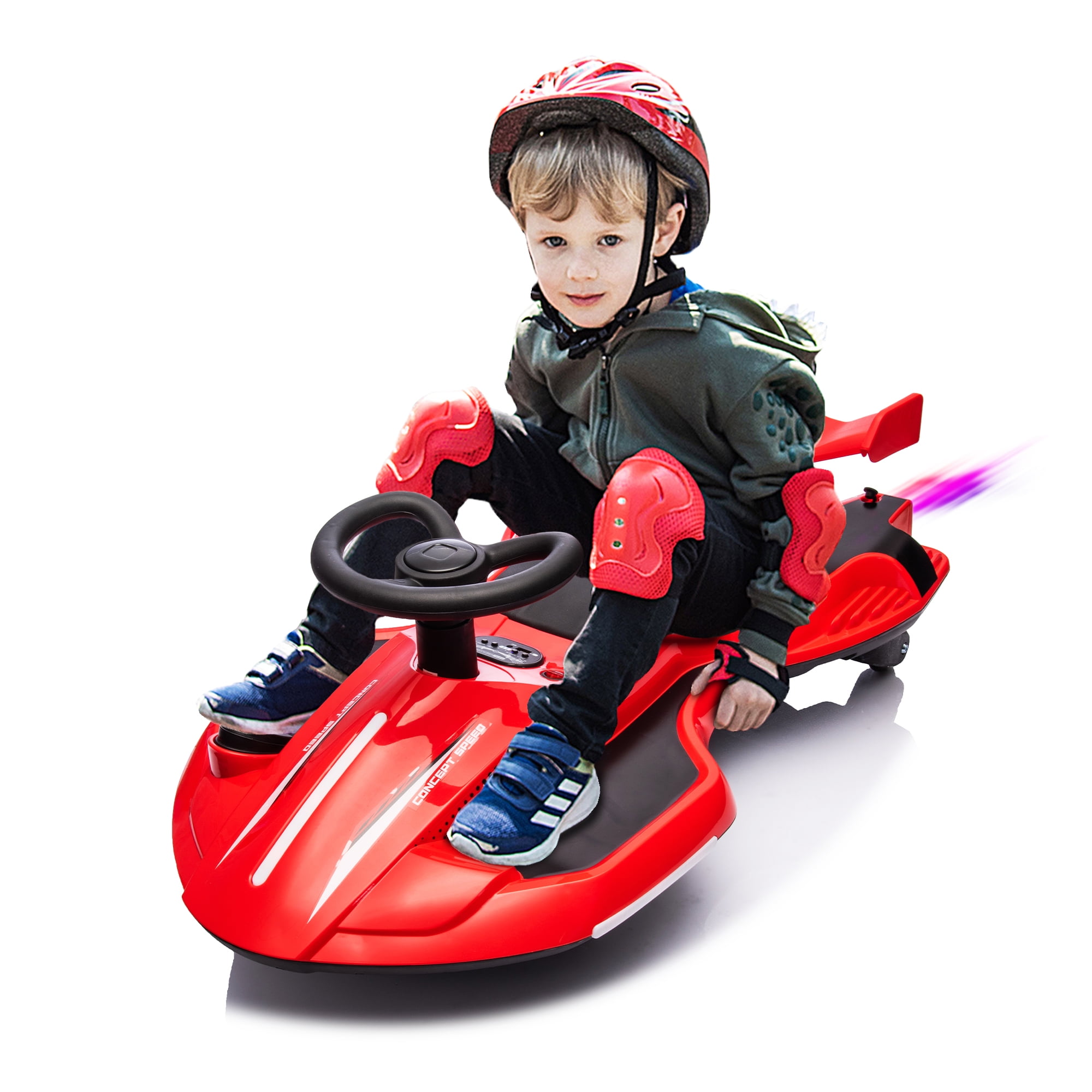 SUSIELADY 12V Kids Ride on Electric Scooter, Ride on 360°Drift Car with ...