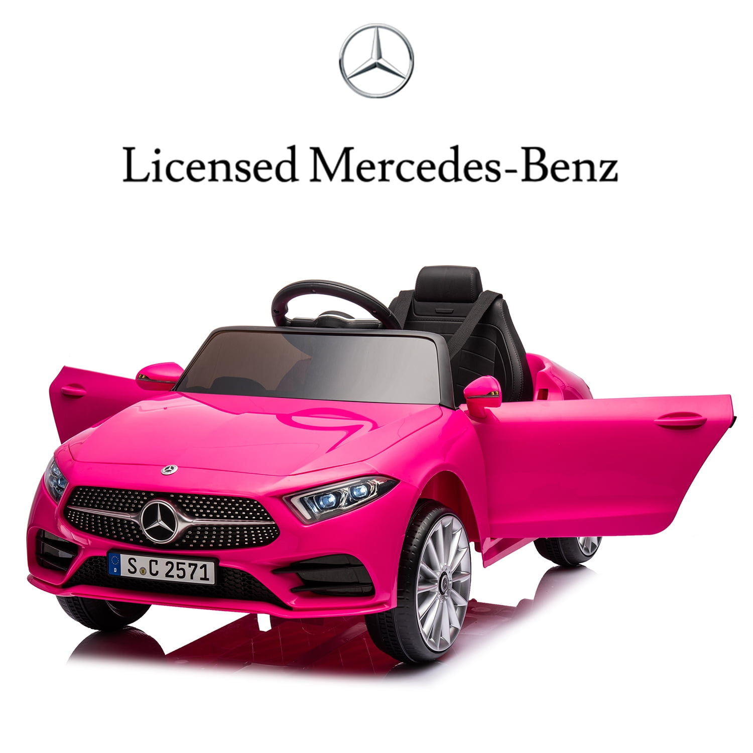 SUSIELADY 12V Kids Ride On Car, Licensed Mercedes-Benz CLS 350, with ...