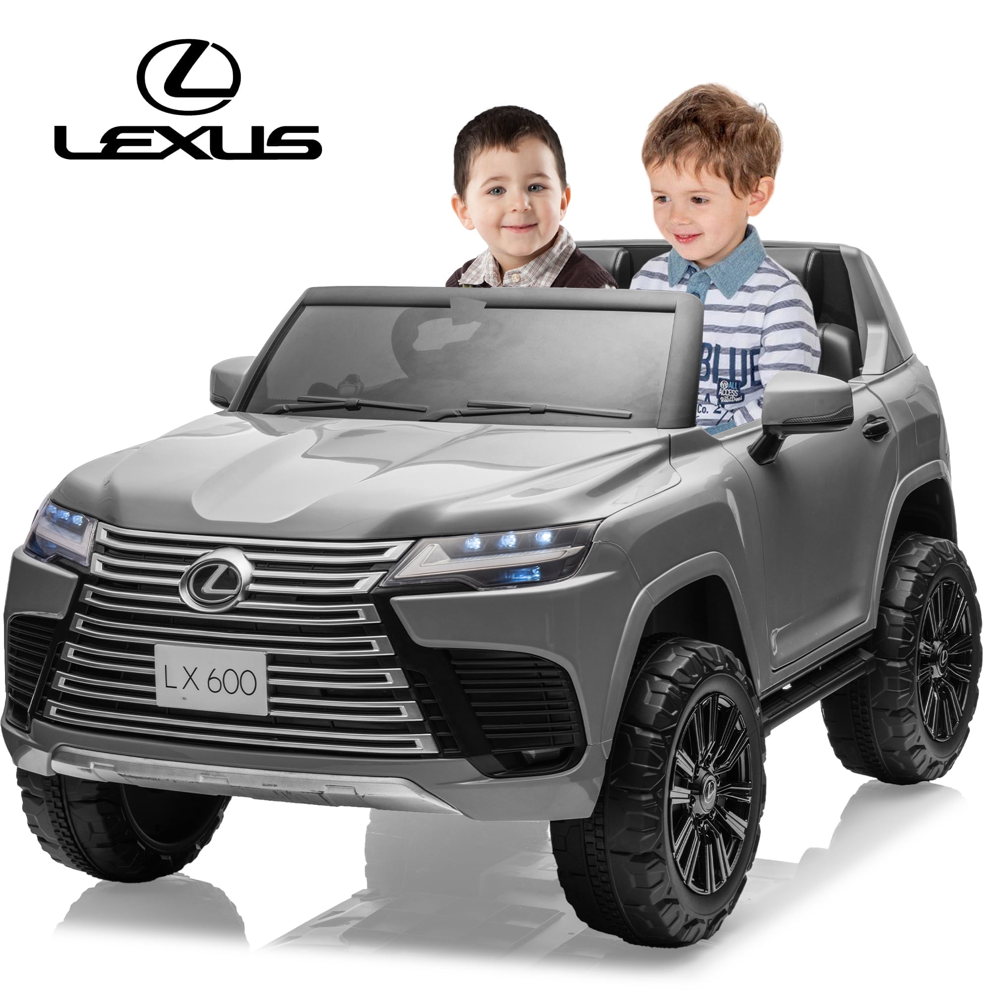 SUSIELADY 24V 2-Seater Kids Ride on Car, Licensed LEXUS LX600, with 20 ...