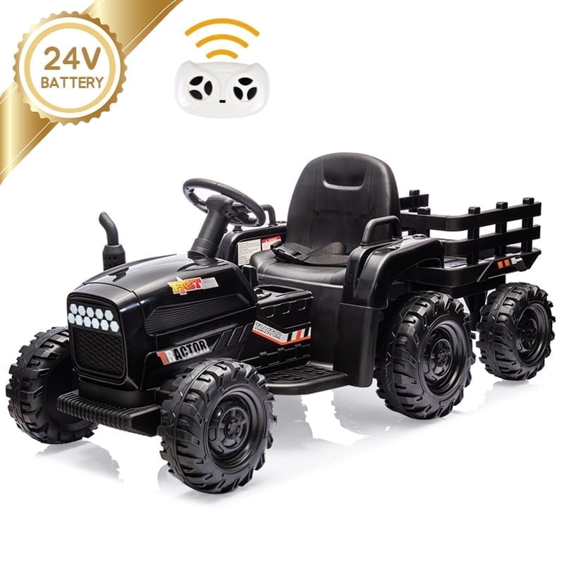 SUSIELADY 24V Electric Ride On Tractor, Kids Battery Powered UTV with ...