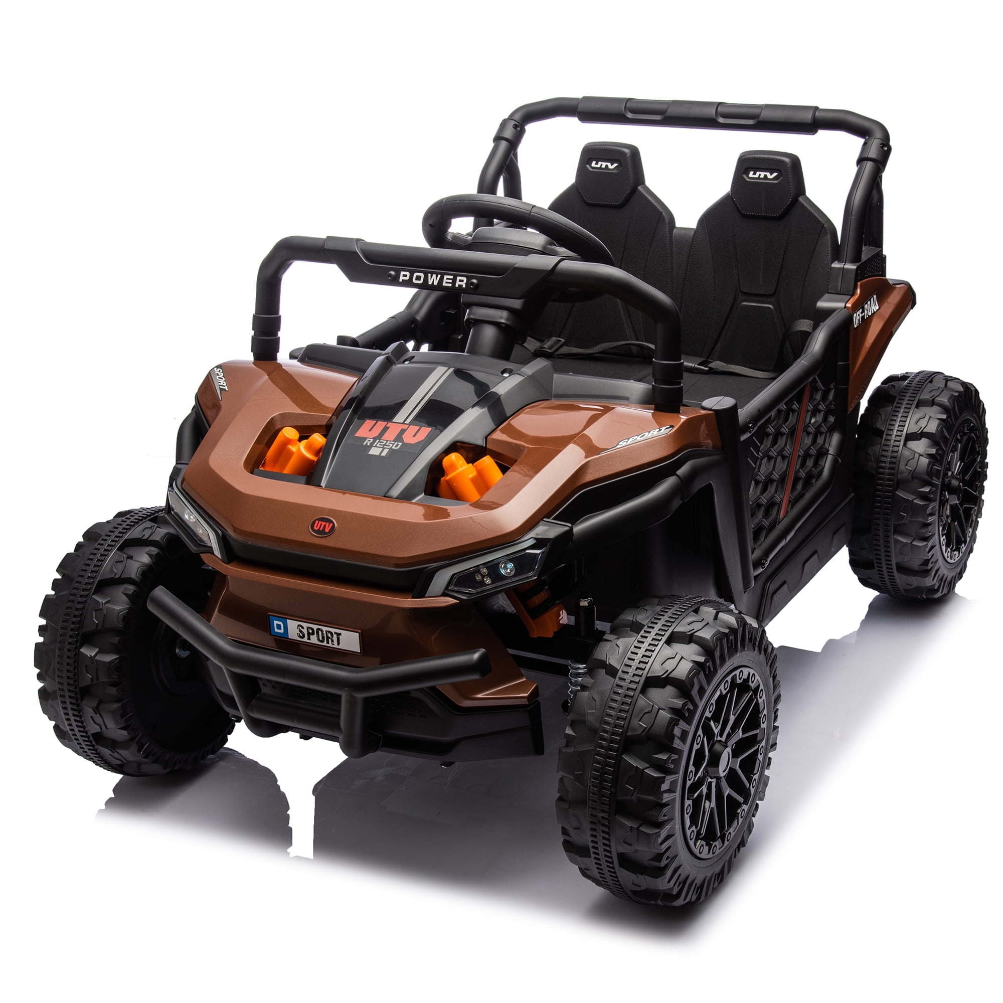 SUSIELADY 24V Kids Ride on Car, Off-Road Electric UTV, 4 Wheel ...