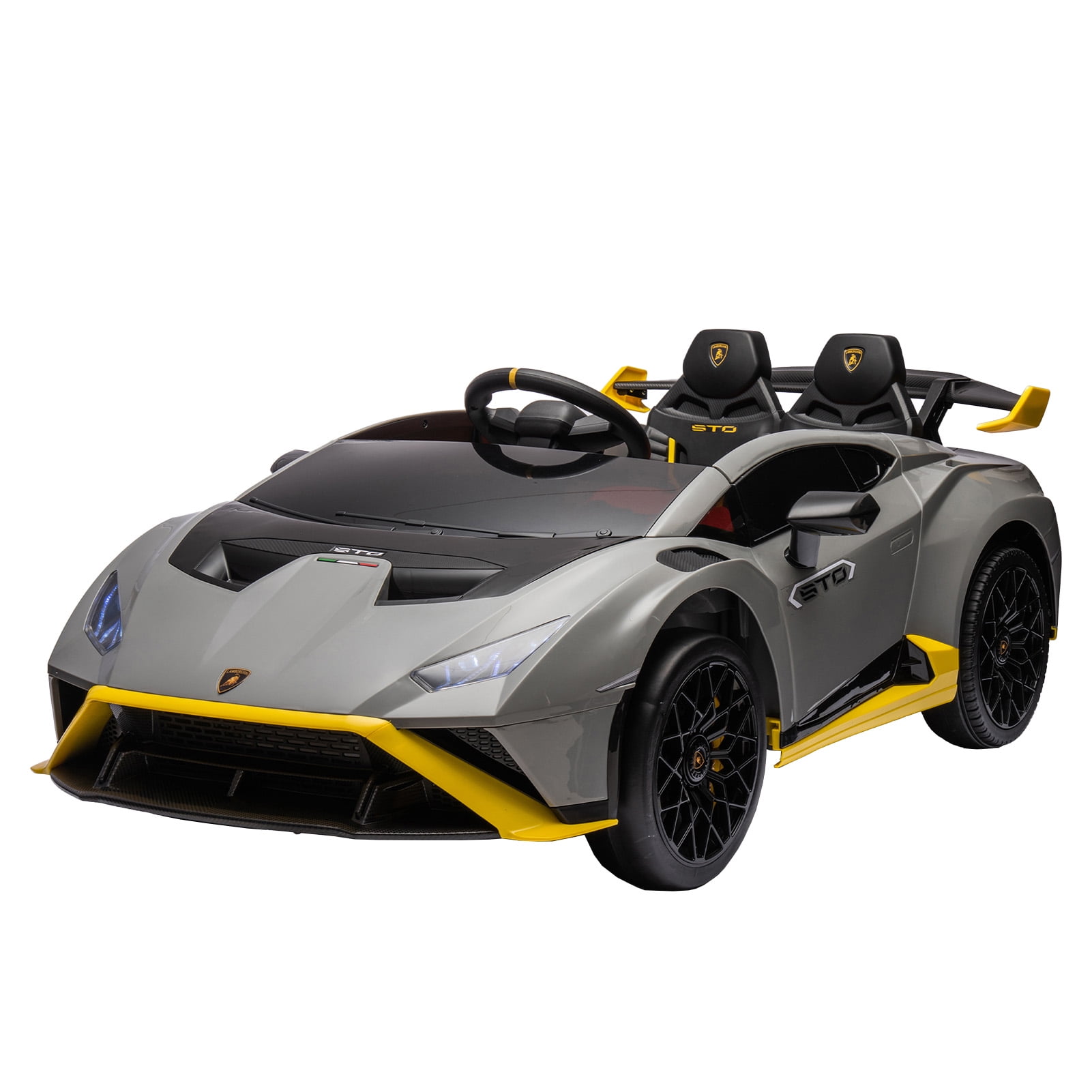 SUSIELADY Lamborghini Huracan Sto 24V Kids Electric Ride-On Drift Car ...