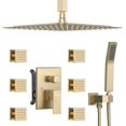 Susimond Full Body Shower System With 6 Pcs Body Spray Jets And 12 Rain
