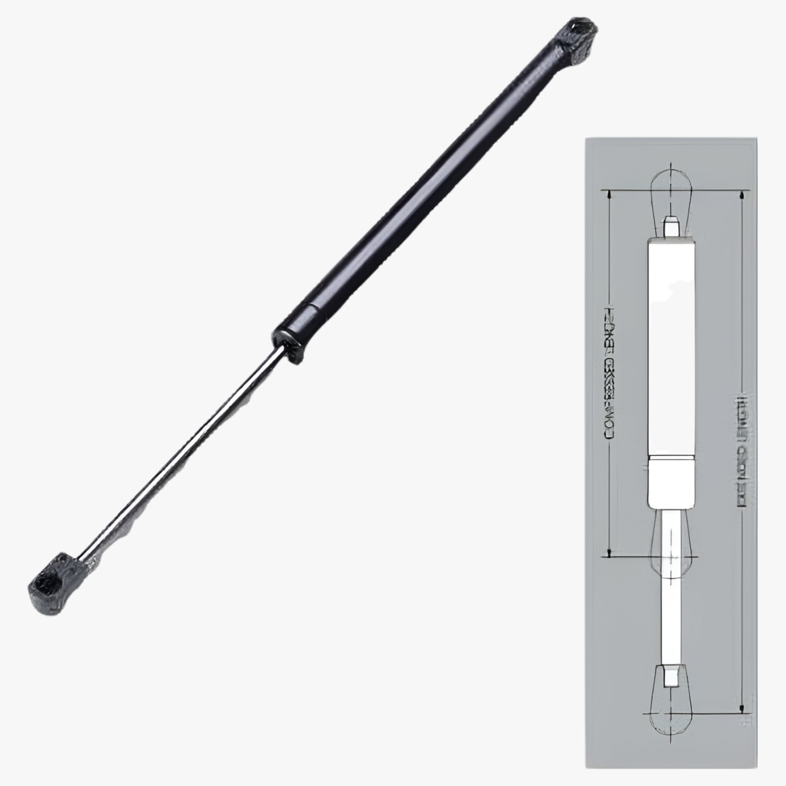 SUSPA® C16-08941 16" Gas Prop/Strut 28 lbs - Set of Two - Walmart.com