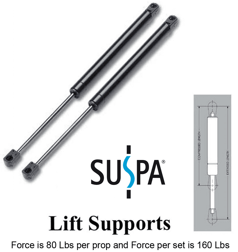 SUSPA® C16-10944 Gas Springs, Set of 2 - Walmart.com