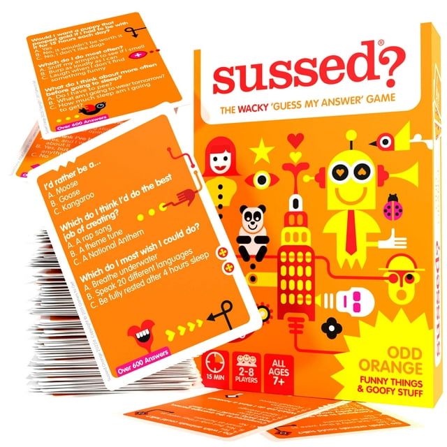 SUSSED Choose Your Answer Social Card Game - Fun Family Game with ...