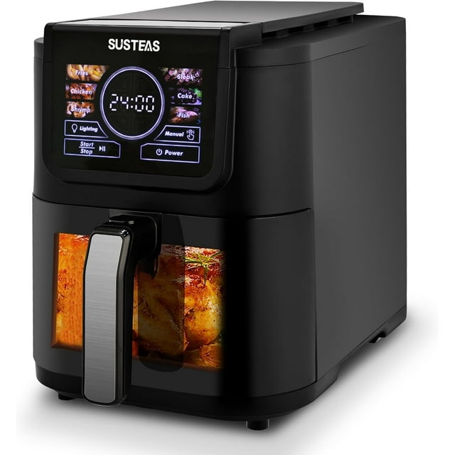 SUSTEAS Air Fryer, 5-Quart Family Size, One Touch Digital Control ...