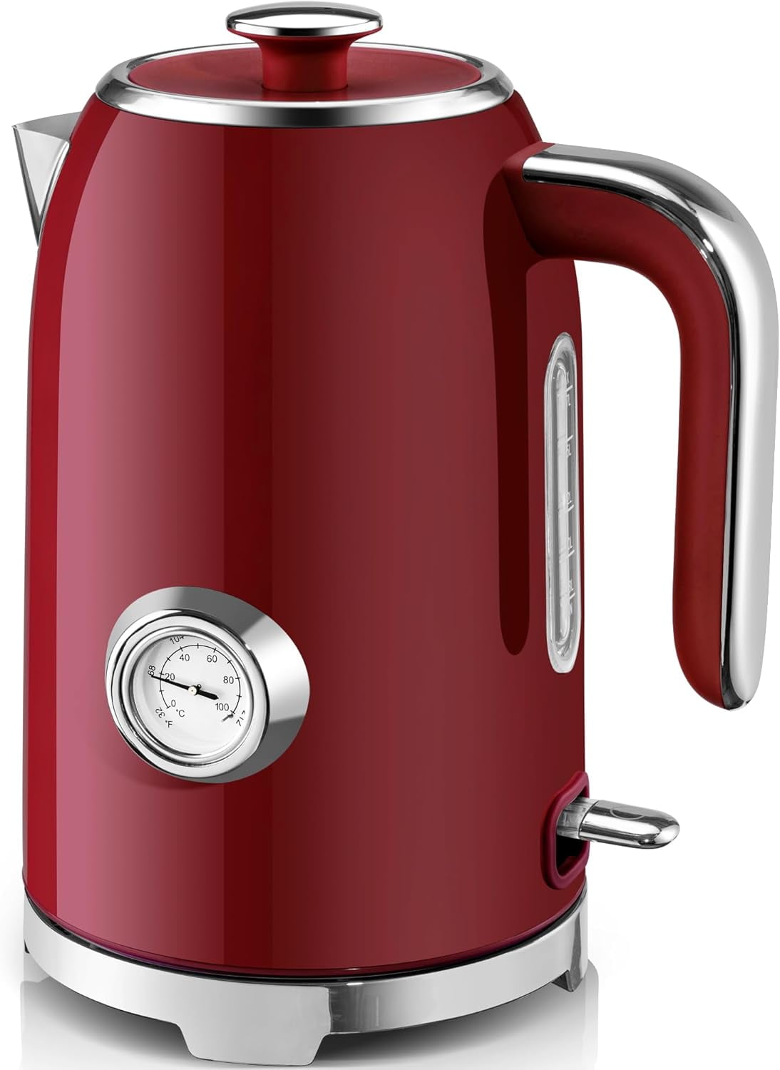 SUSTEAS Electric Kettle - 57oz Hot Tea Water Boiler with Thermometer ...