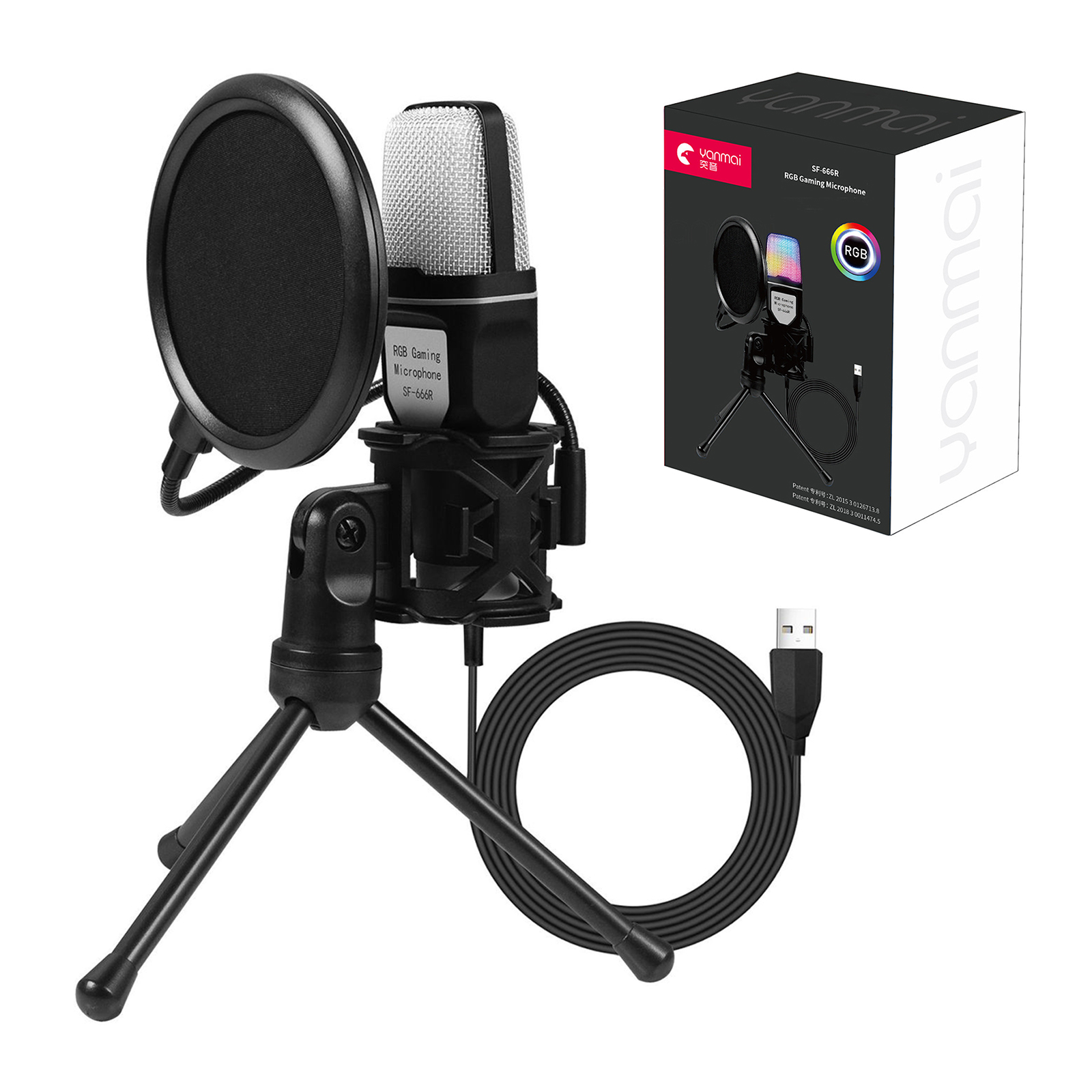 USB Microphone, MAONO 192KHZ/24Bit Plug & Play PC Computer Podcast ...