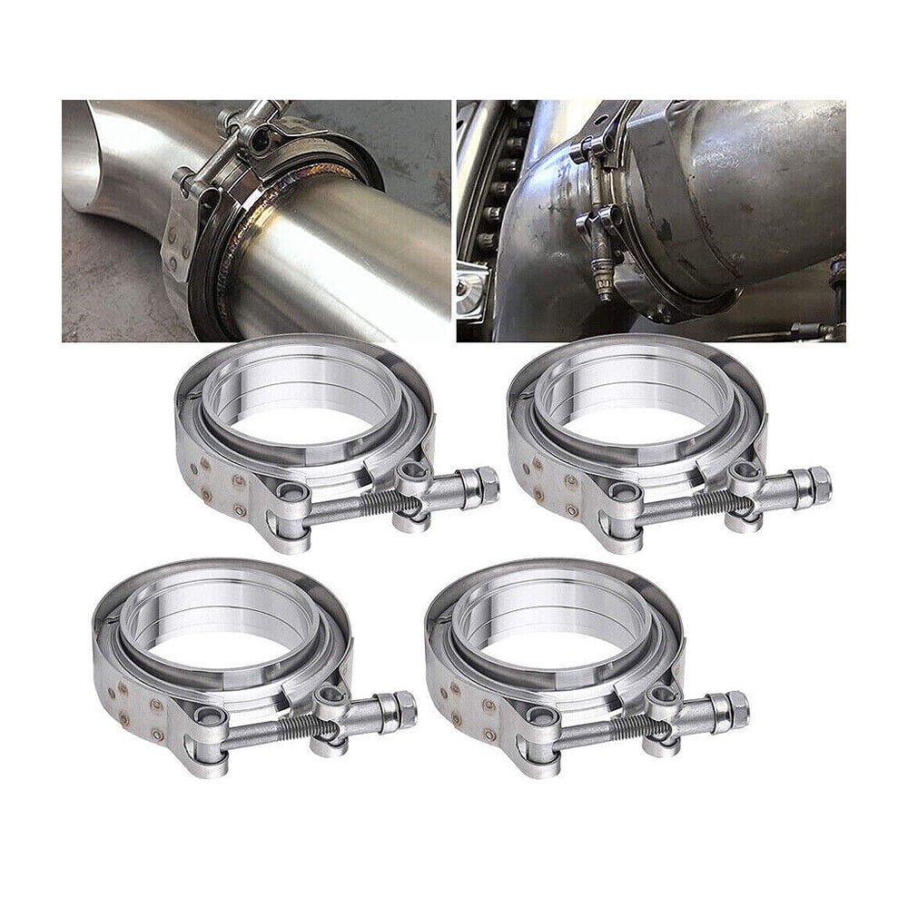 SUSUCAR 3" inches V-Band Flange&Clamp Kit Male/Female with Ridge ...