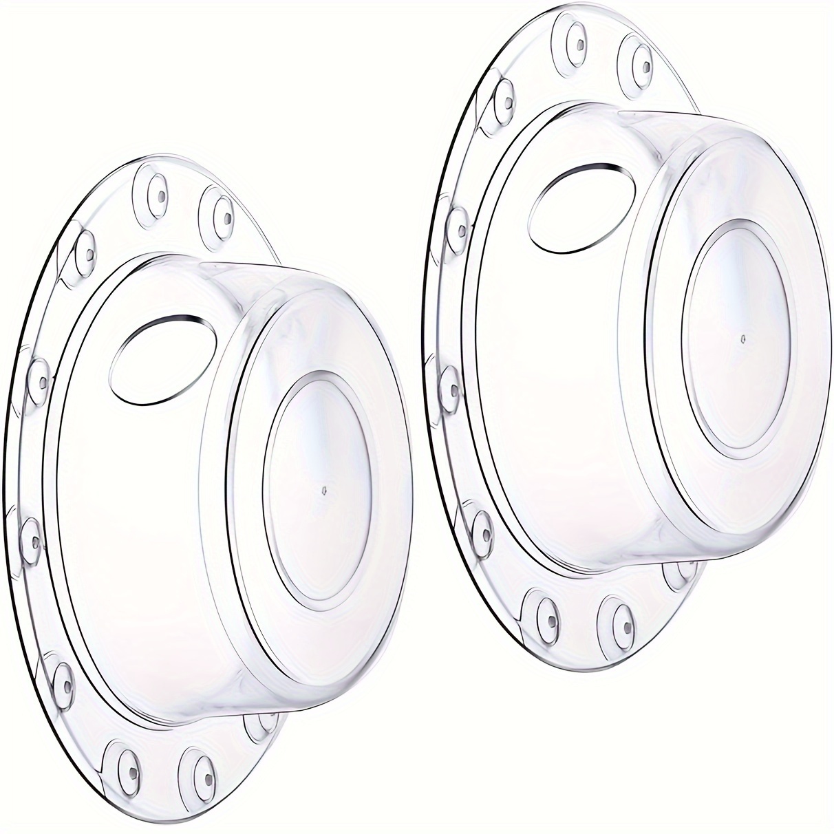 SUSUSU Clear Plastic Bathtub Drain Stopper Bathroom Water Overflow ...