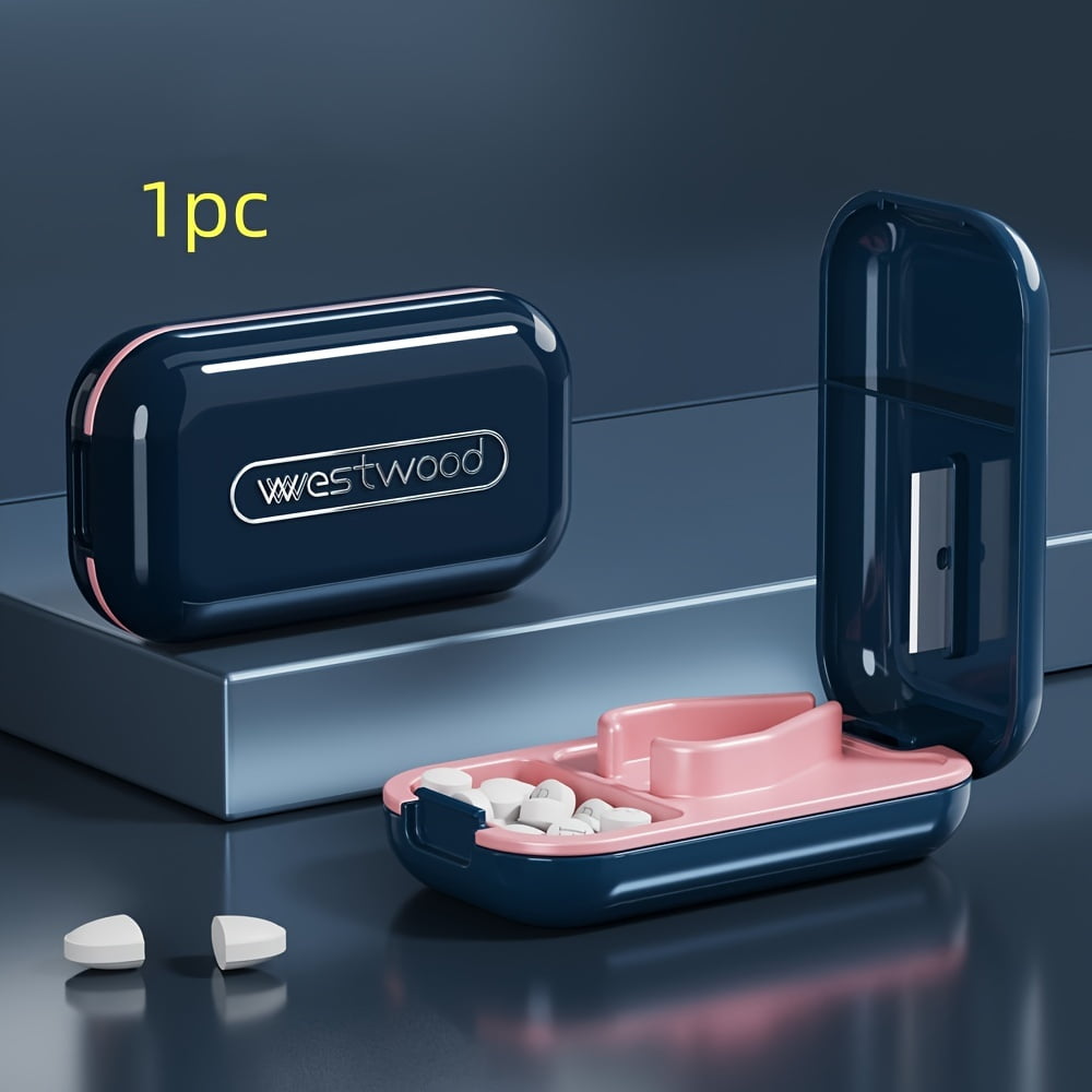 SUSUSU Easy-Grip Pill Cutter and Splitter - Safely Cut Small to Large ...