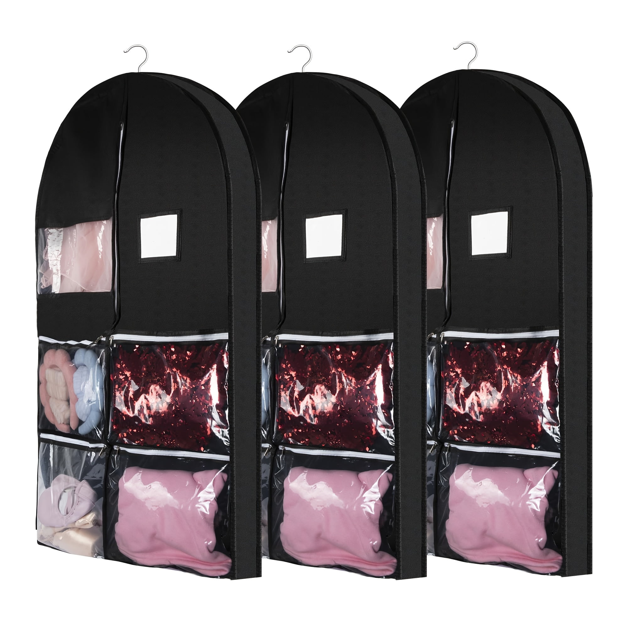 SUSUSU Garment Bags For Dancers 40” Dance Travel Bag With 4 Large ...