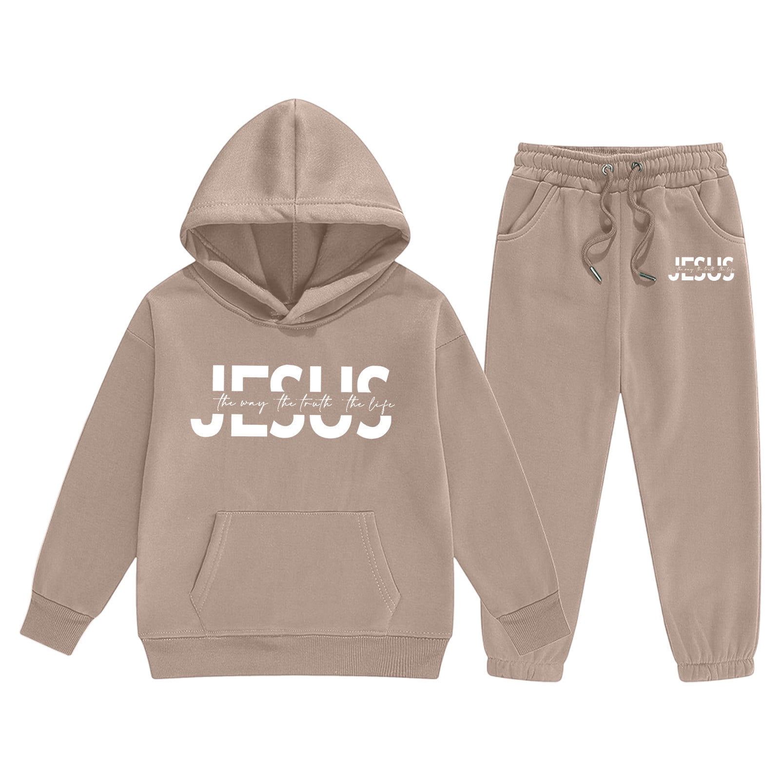 SUSUSU Girls Winter Tracksuit, Cozy Jogger Pants and Hoodie Top ...
