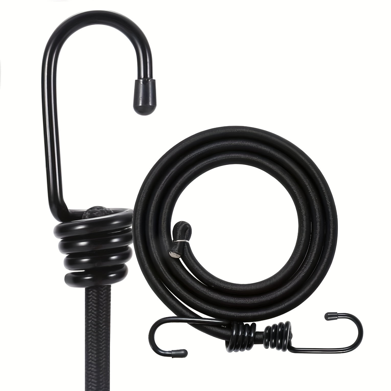 SUSUSU Heavy-Duty Nylon Bungee Cords with - Extra Thick 10mm Diameter ...