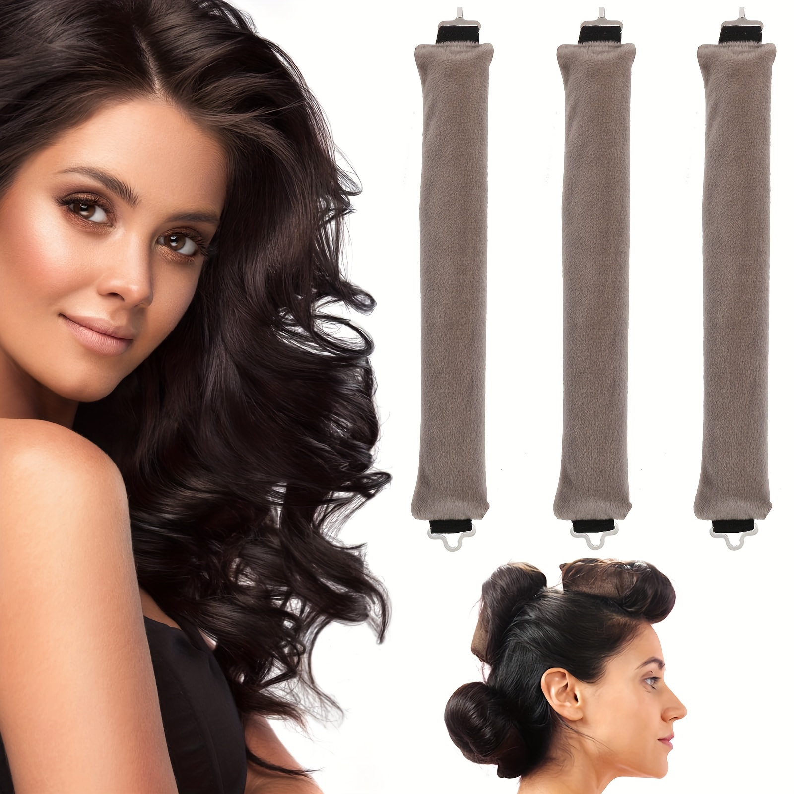 SUSUSU No Heat Hair Curlers - Flexi Rods with Hook for All Hair Types ...