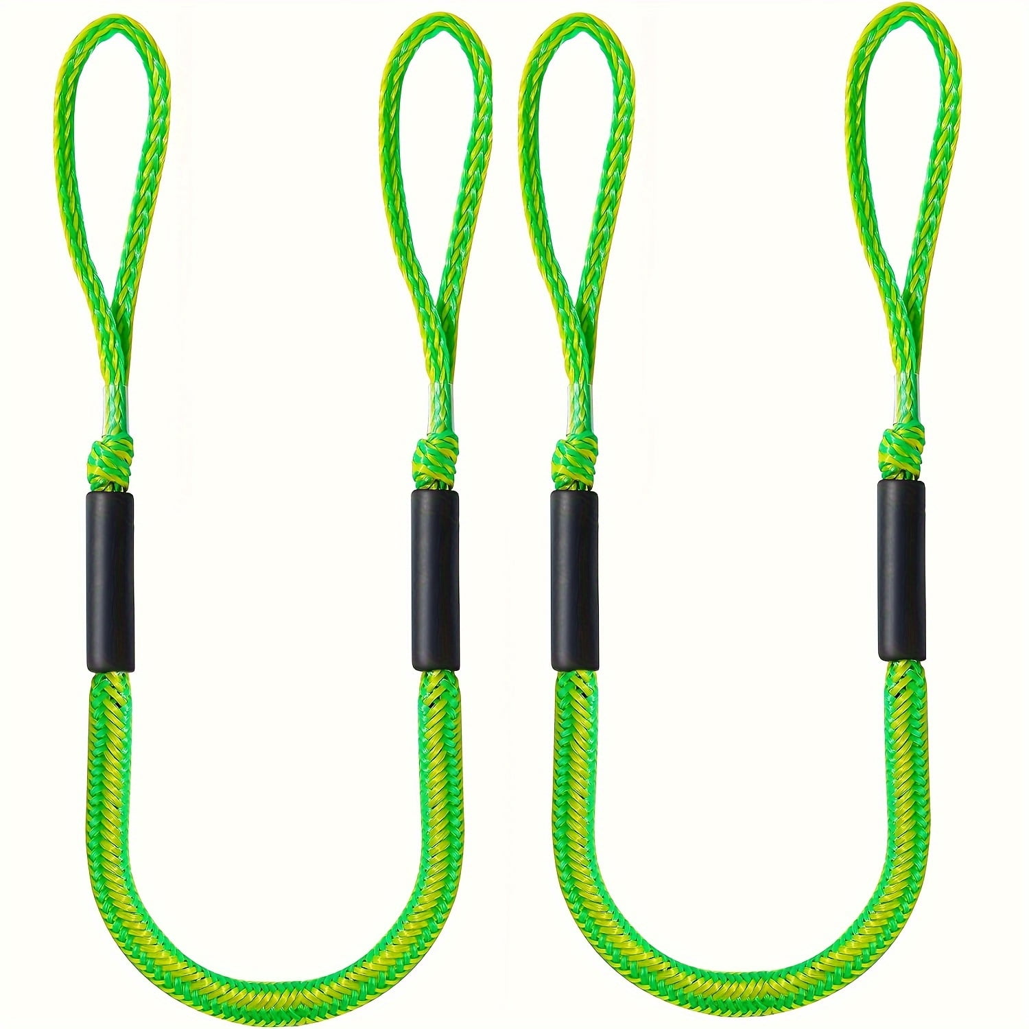 SUSUSU Pack Bungee Dock Lines For Boat Shock Absorb Dock Tie Mooring ...