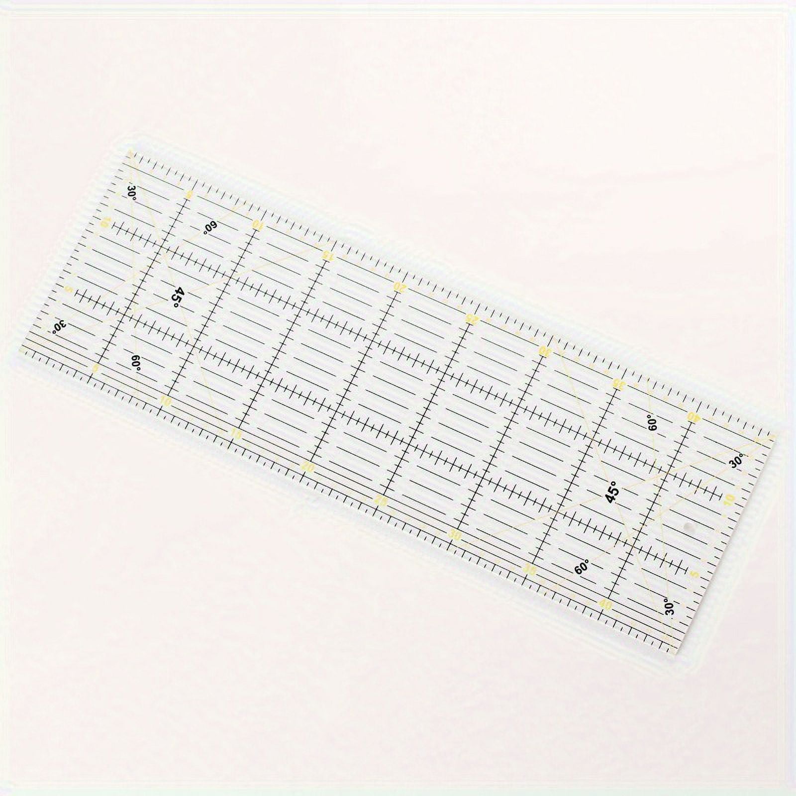 SUSUSU Sewing Ruler - Large Rectangular Two-Color 17.72” x 5.91” 3mm ...
