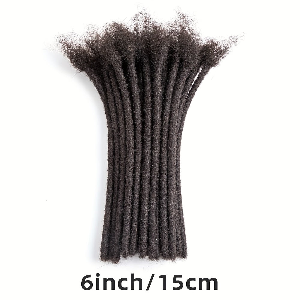 SUSUSU Thickness 4-18 Inch 100% Real Human Hair Dreadlock Extensions ...