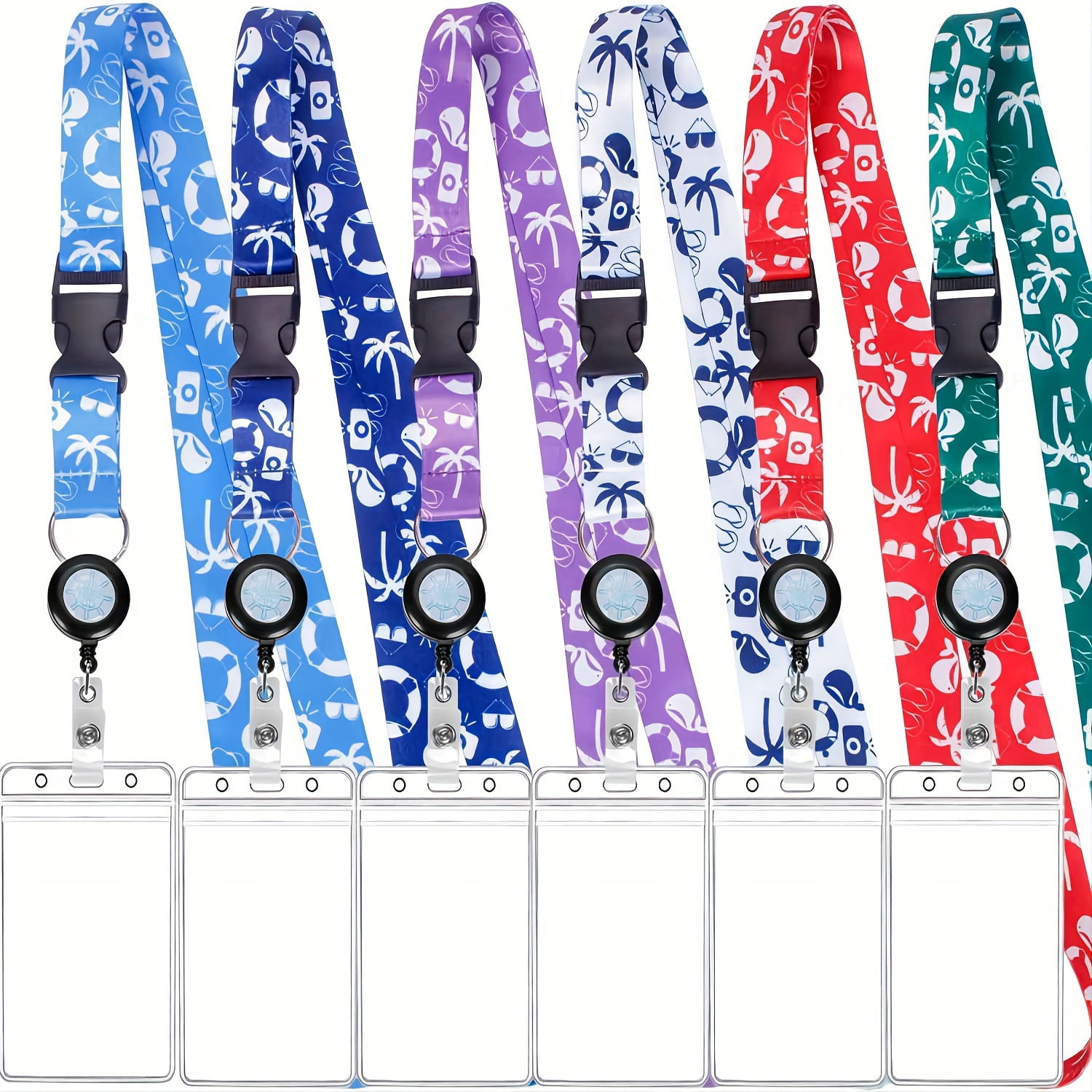 SUSUSU Waterproof Cruise Lanyards With Retractable Id Badge Reel ...