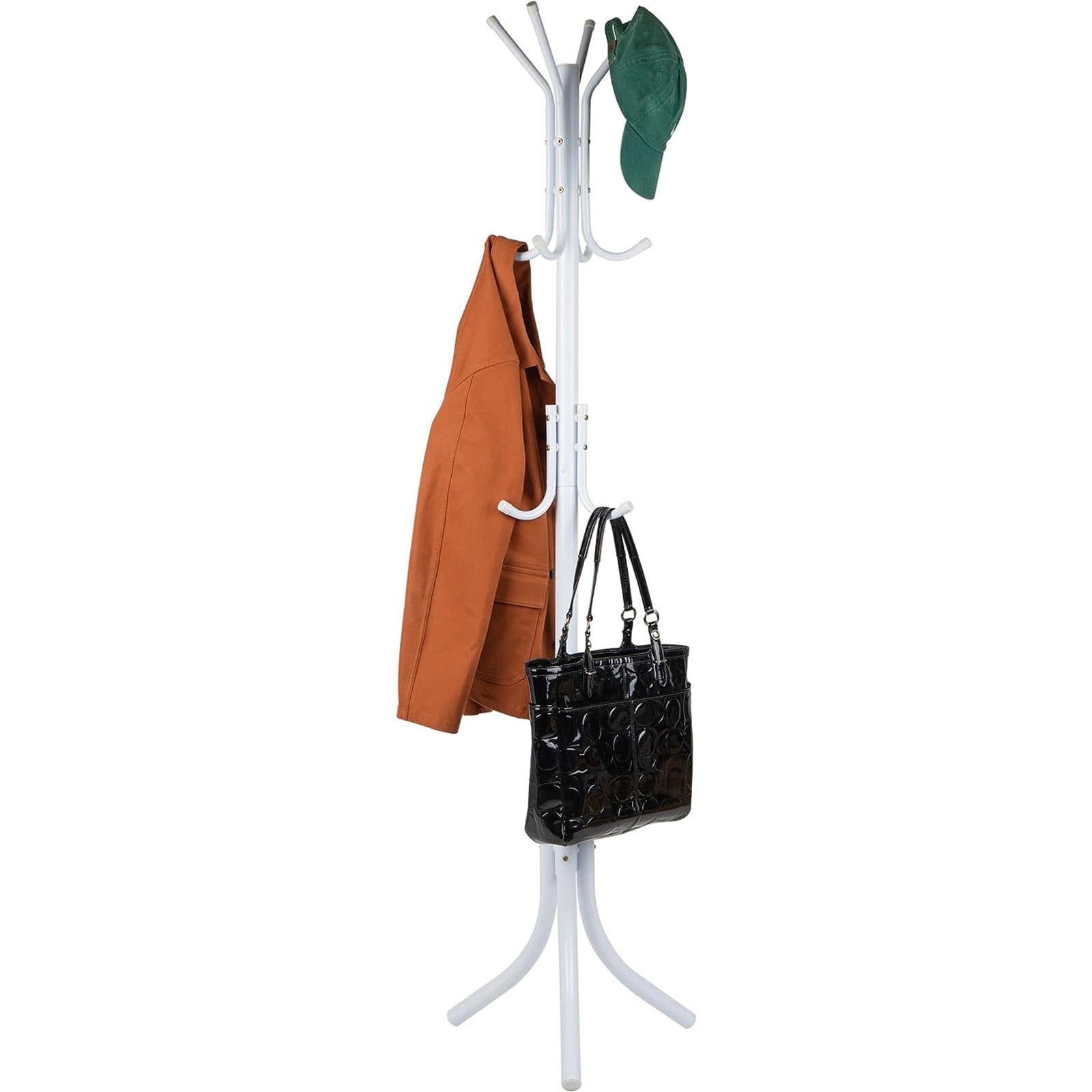 Susuzi Standing Coat Hanger, 5.7ft Metal Freestanding Rack with 12 ...