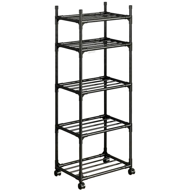 HUIMART 5 Tier Slim Metal Storage Rack, Free Standing Units for Kitchen ...