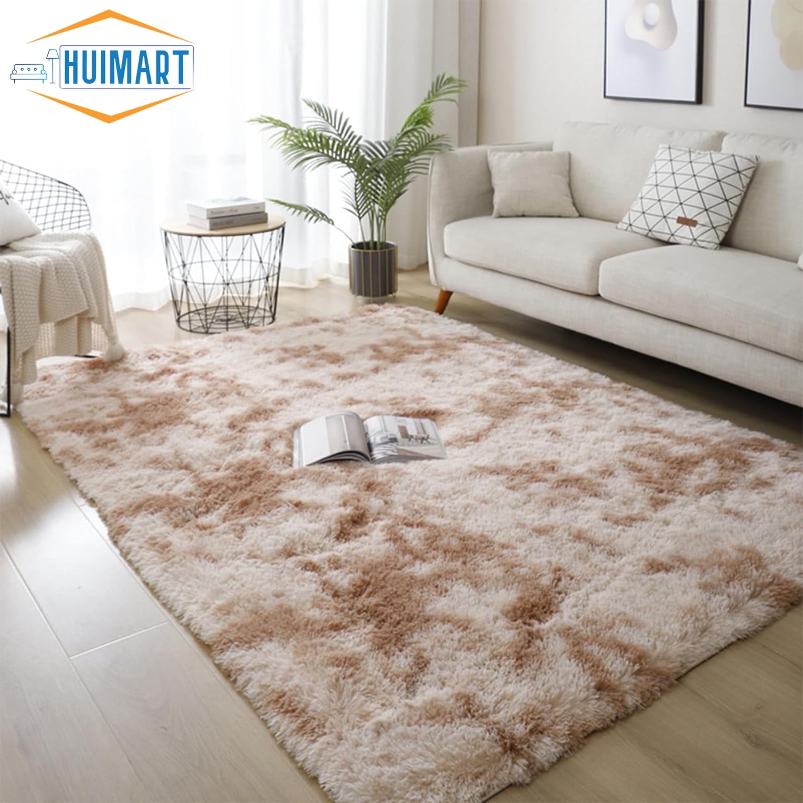 SUSUZI 5 x 7 ft Area Rugs for Living Room Bedroom Large Fluffy Floor ...