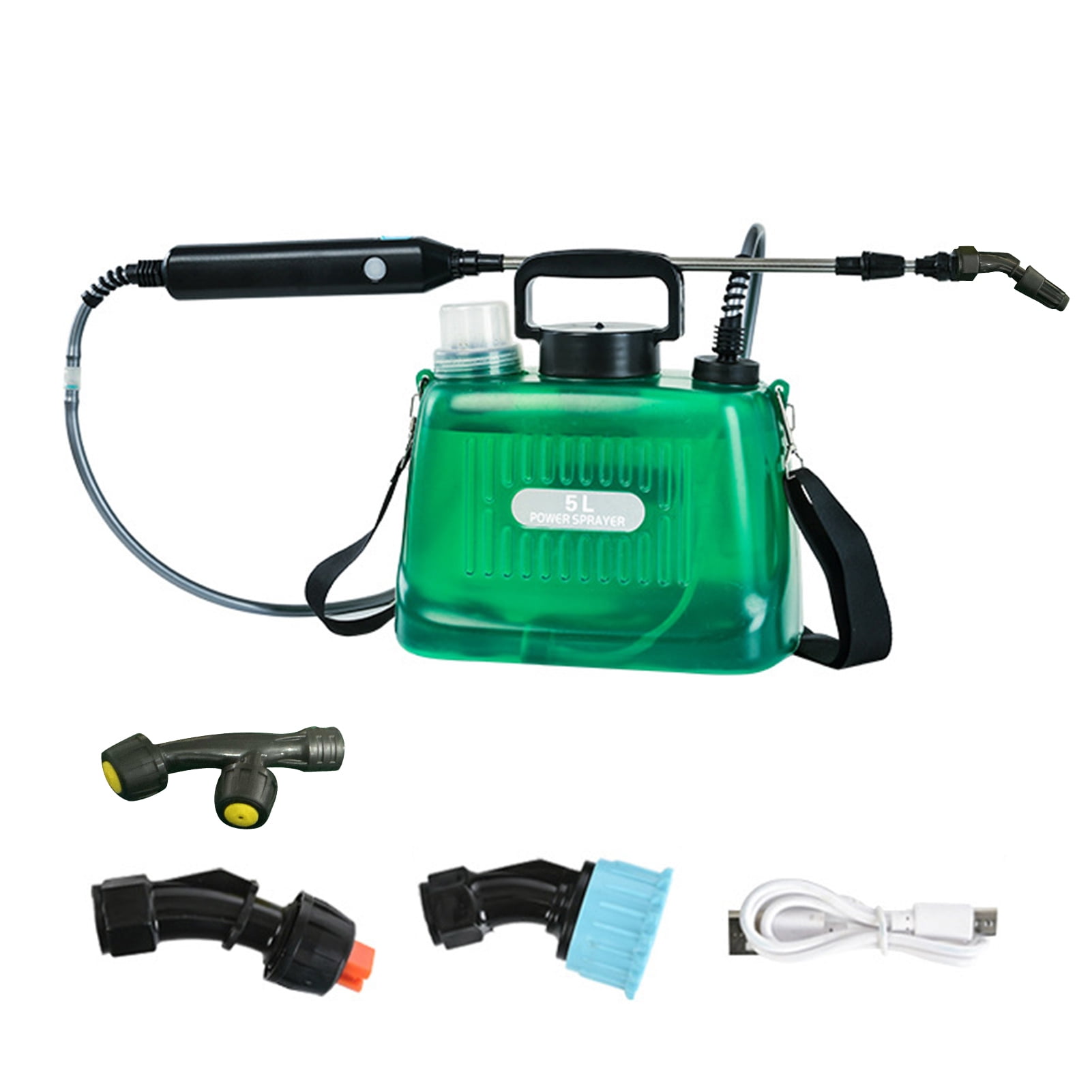SUSUchens 1.35 Gallon Electric Garden Sprayer with Telescopic Wand Self ...