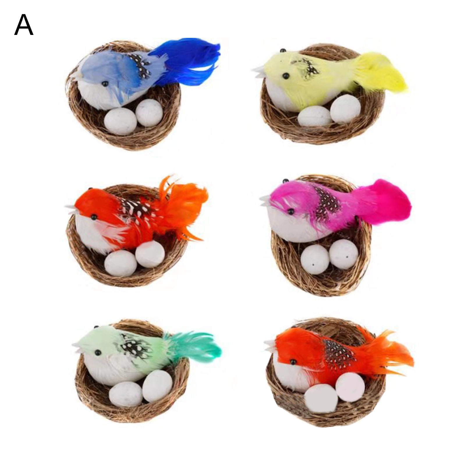 SUSUchens 1 Set Artificial Bird Nest Realistic Looking Eco-friendly ...