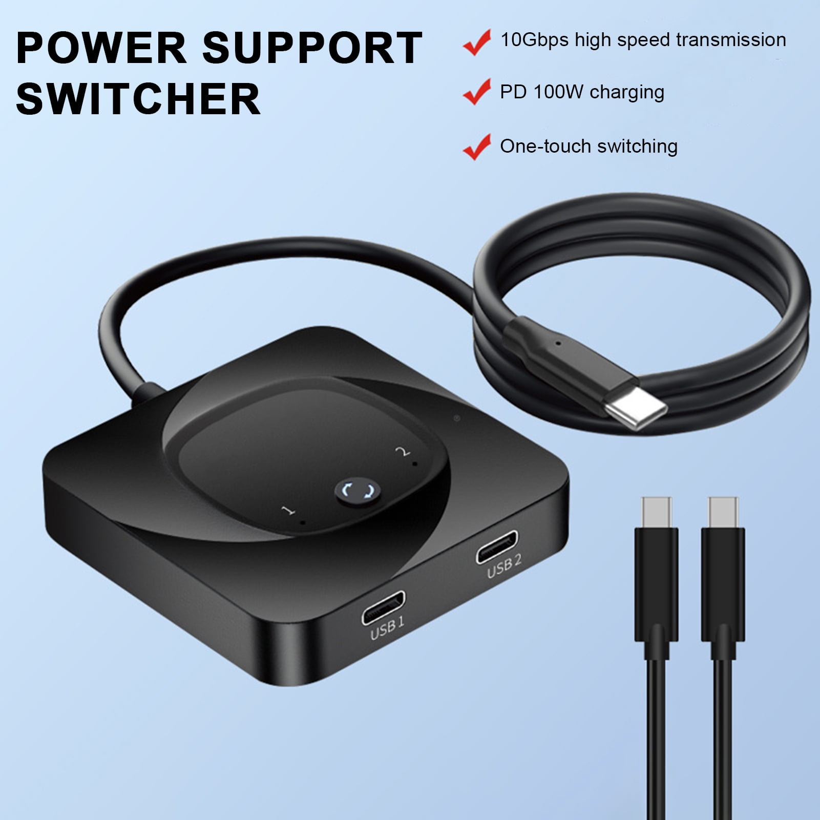 SUSUchens 1 Set Bidirectional Switcher 8K60HZ USB-C KVM Switcher with ...