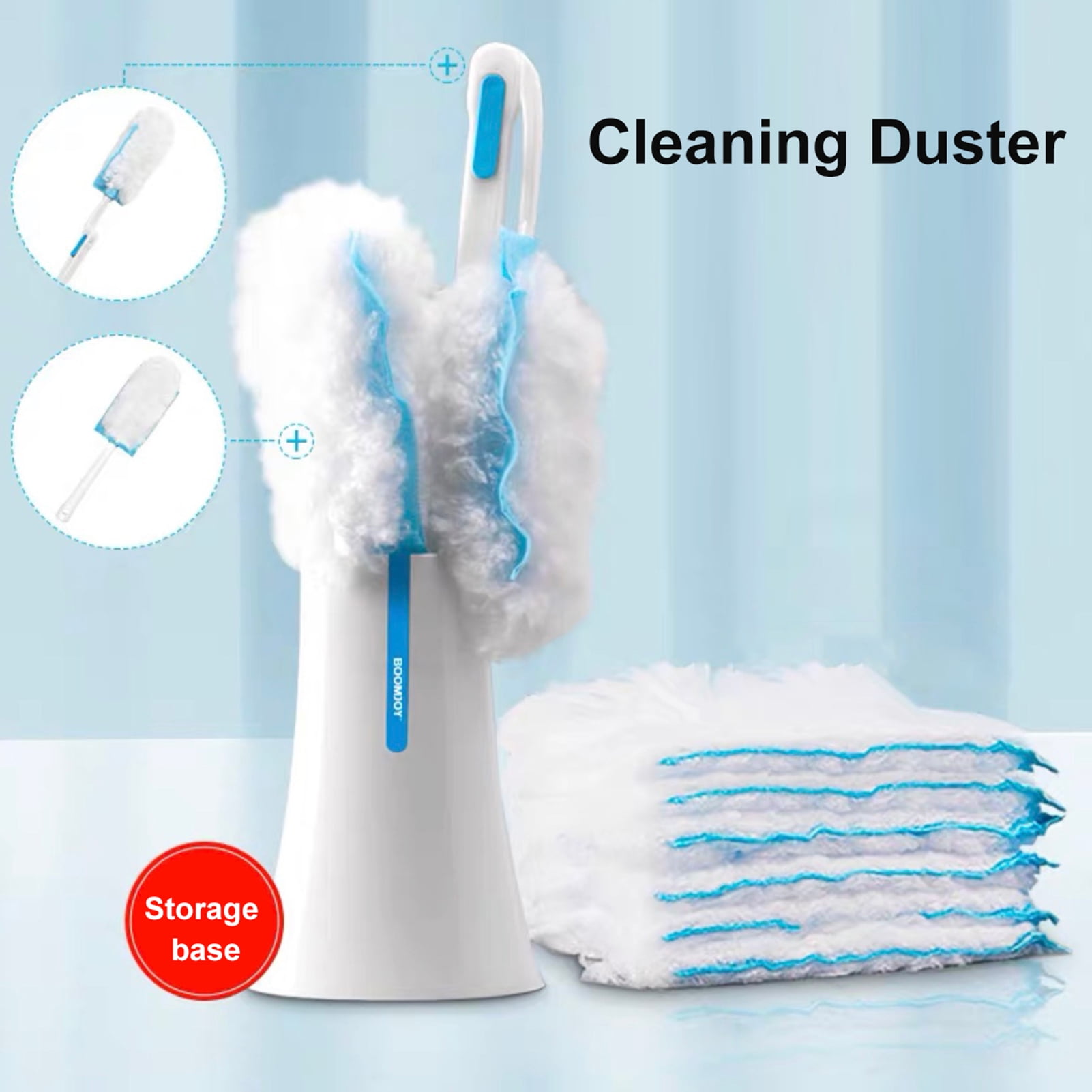 SUSUchens 1 Set Cleaning Duster Electrostatic Adsorption Bendable Joint ...