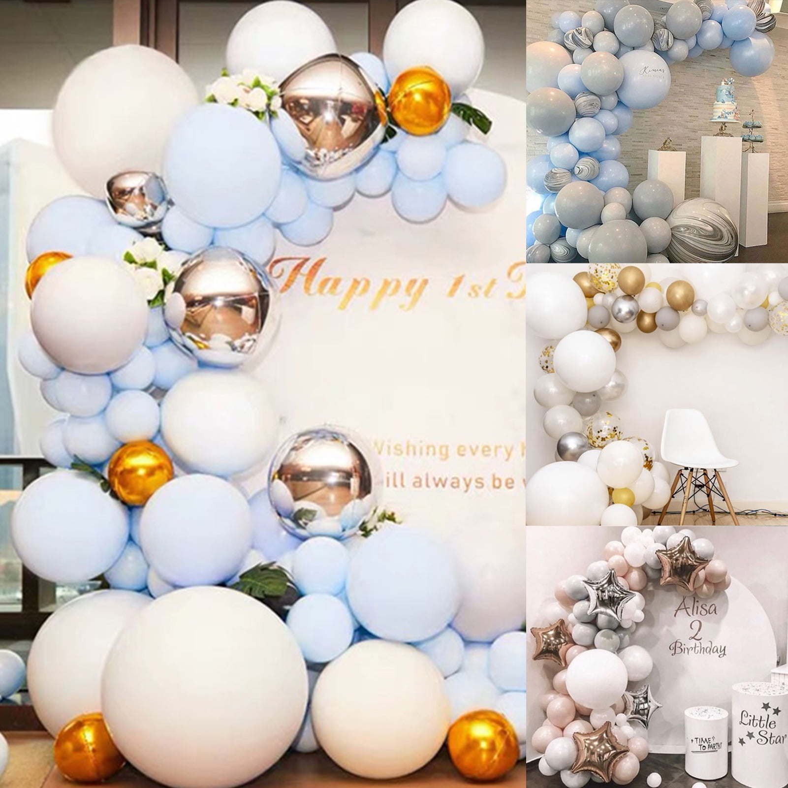 SUSUchens 1 Set Garland Stand Set Adjustable Decorative Emulsion ...