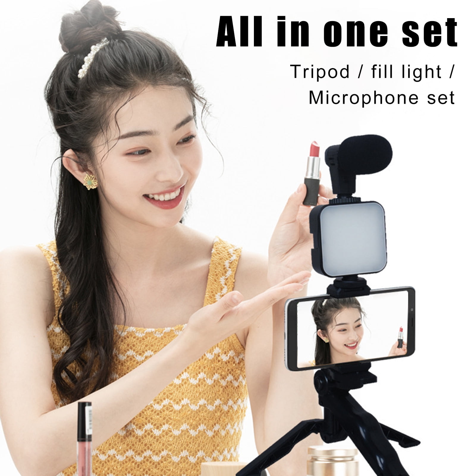 SUSUchens 1 Set LED Phone Selfie Stick Angle Adjustment Adjustable ...