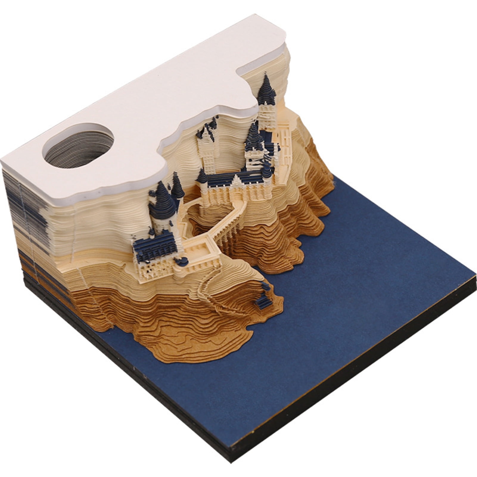 SUSUchens 1 Set Weekly Calendar Creativity 3D Castle Calendar with LED ...