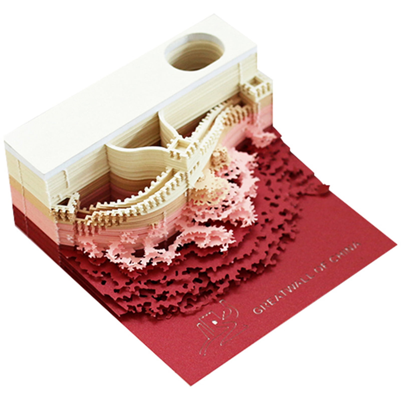 SUSUchens 1 Set Weekly Calendar Creativity 3D Castle Calendar with LED ...