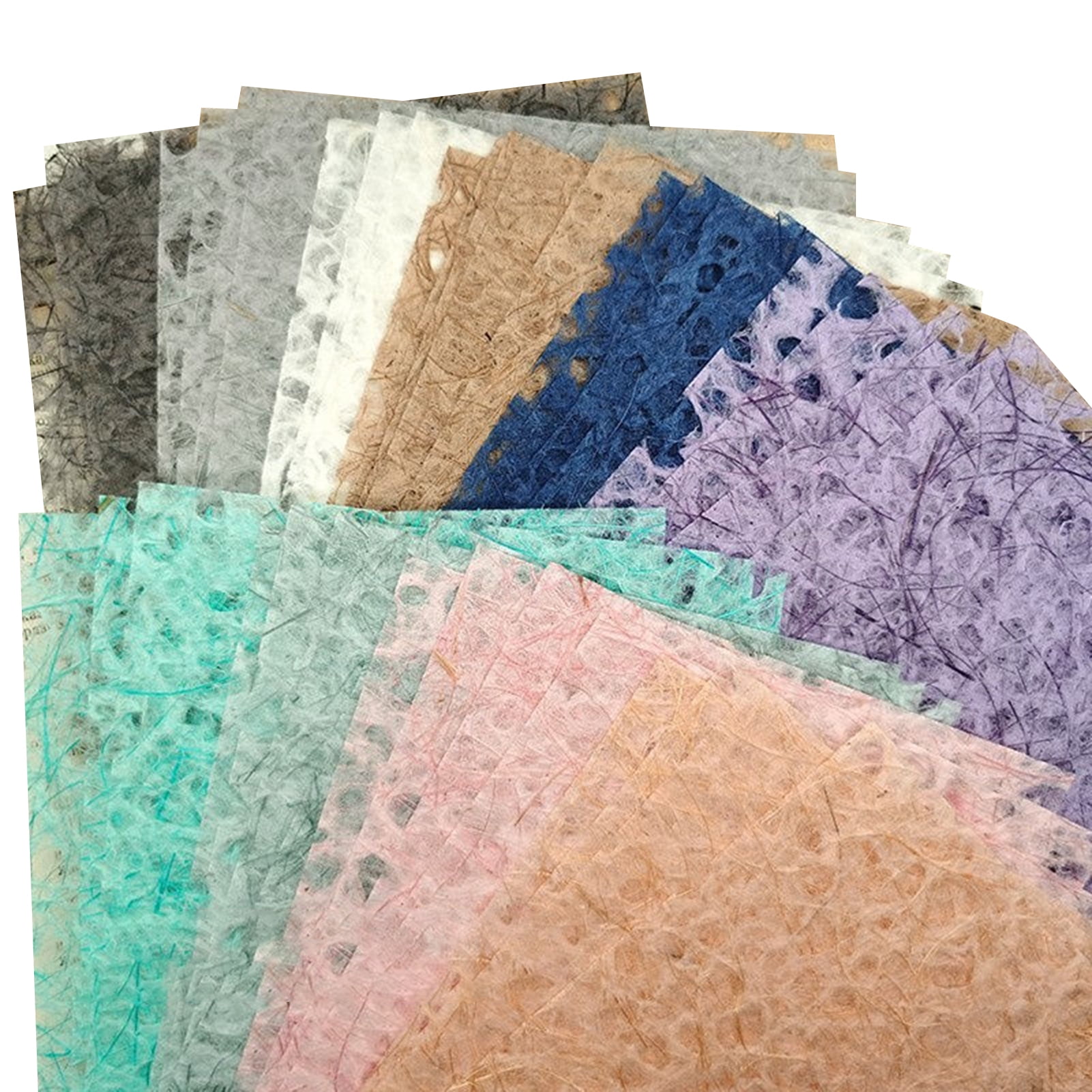 SUSUchens 10Pcs Scrapbook Paper Vintage Textured Non-repetitive DIY ...