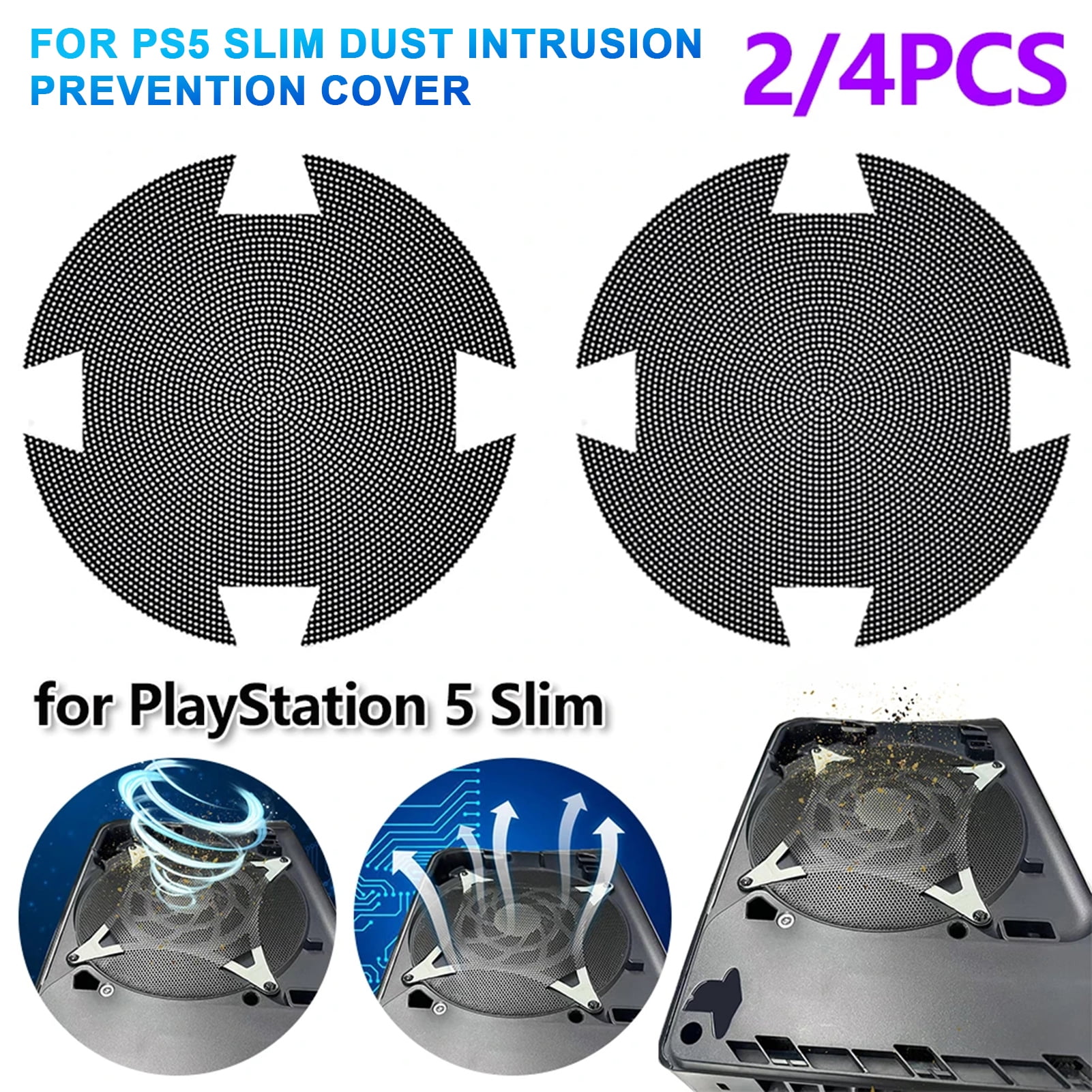 SUSUchens 2/4 Pcs Fan Dust Filter Mesh Dust-proof Net Enhanced ...