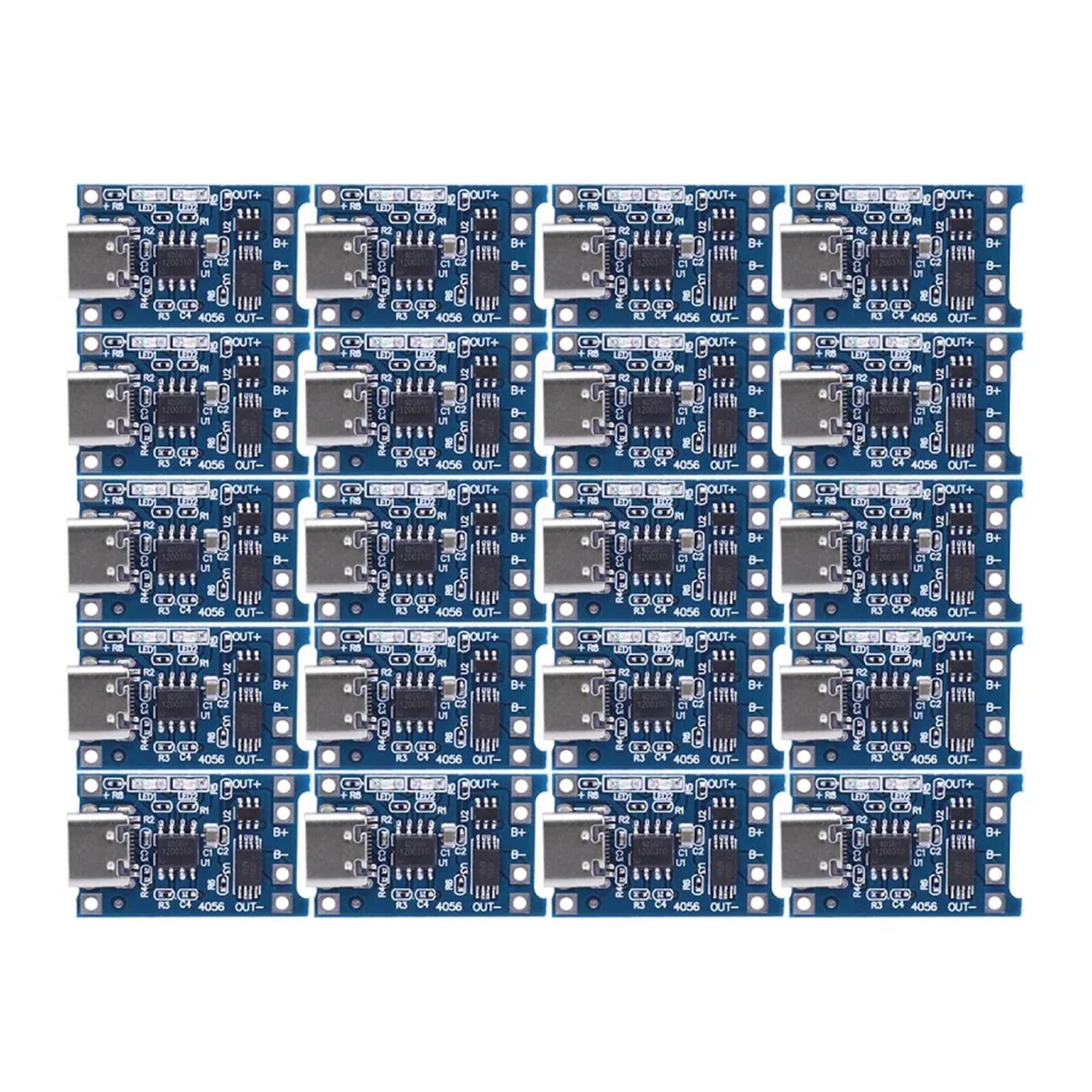 SUSUchens 20Pcs Battery Charger Module Type C/Micro/Mini USB 5V 1A ...
