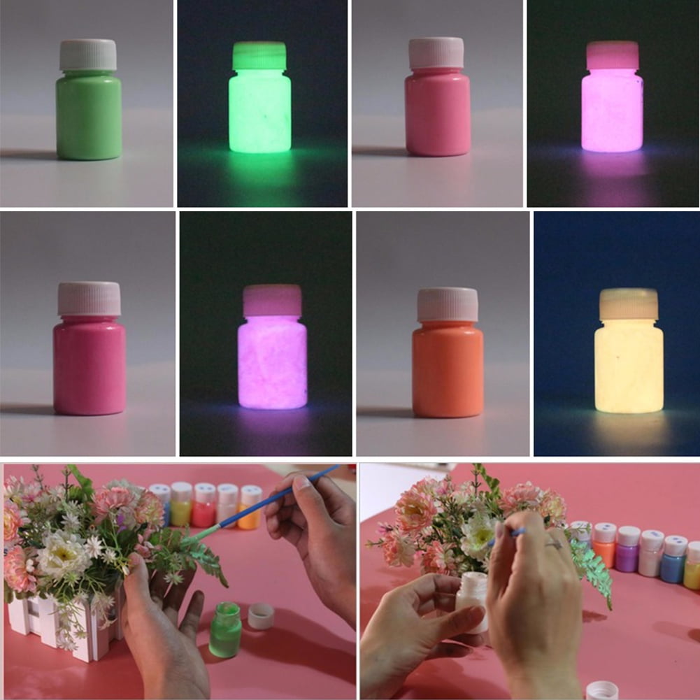 SUSUchens 20g Glow in Dark Fluorescent Powder Pigment Painting Nail ...