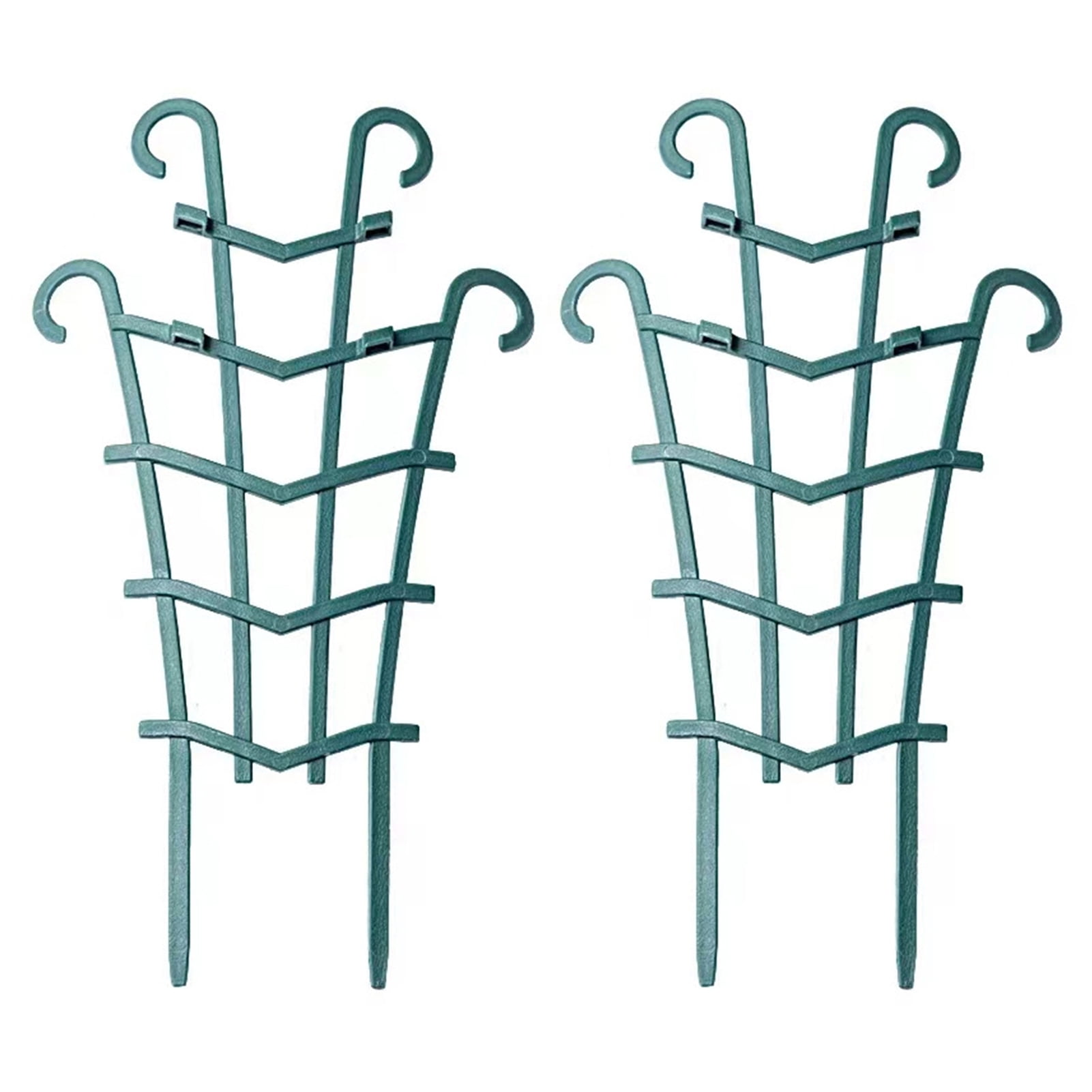 SUSUchens 2Pcs Plant Climbing Rack Stackable Garden Plant Trellis Durable Plastic Mini Potted ...