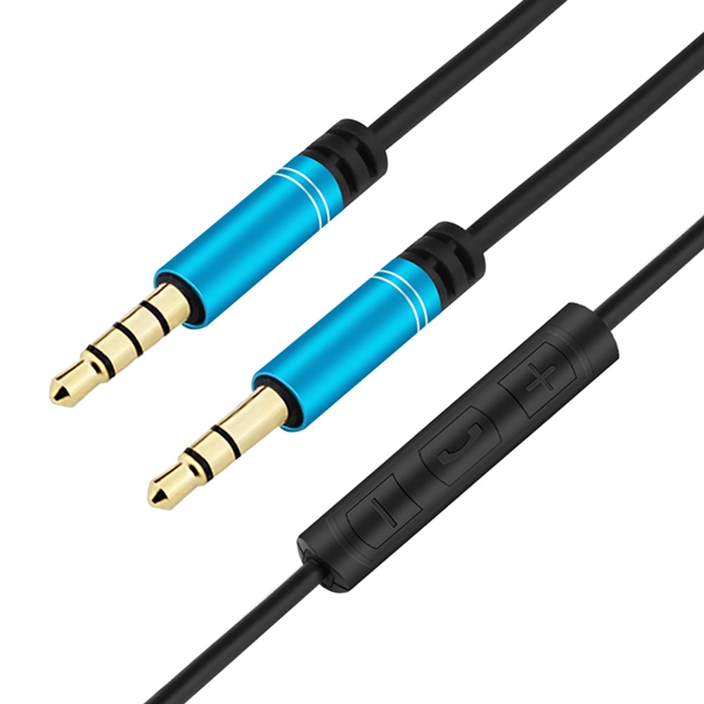 SUSUchens 3.5mm Male Volume Control AUX Audio Adapter Cable with Mic ...