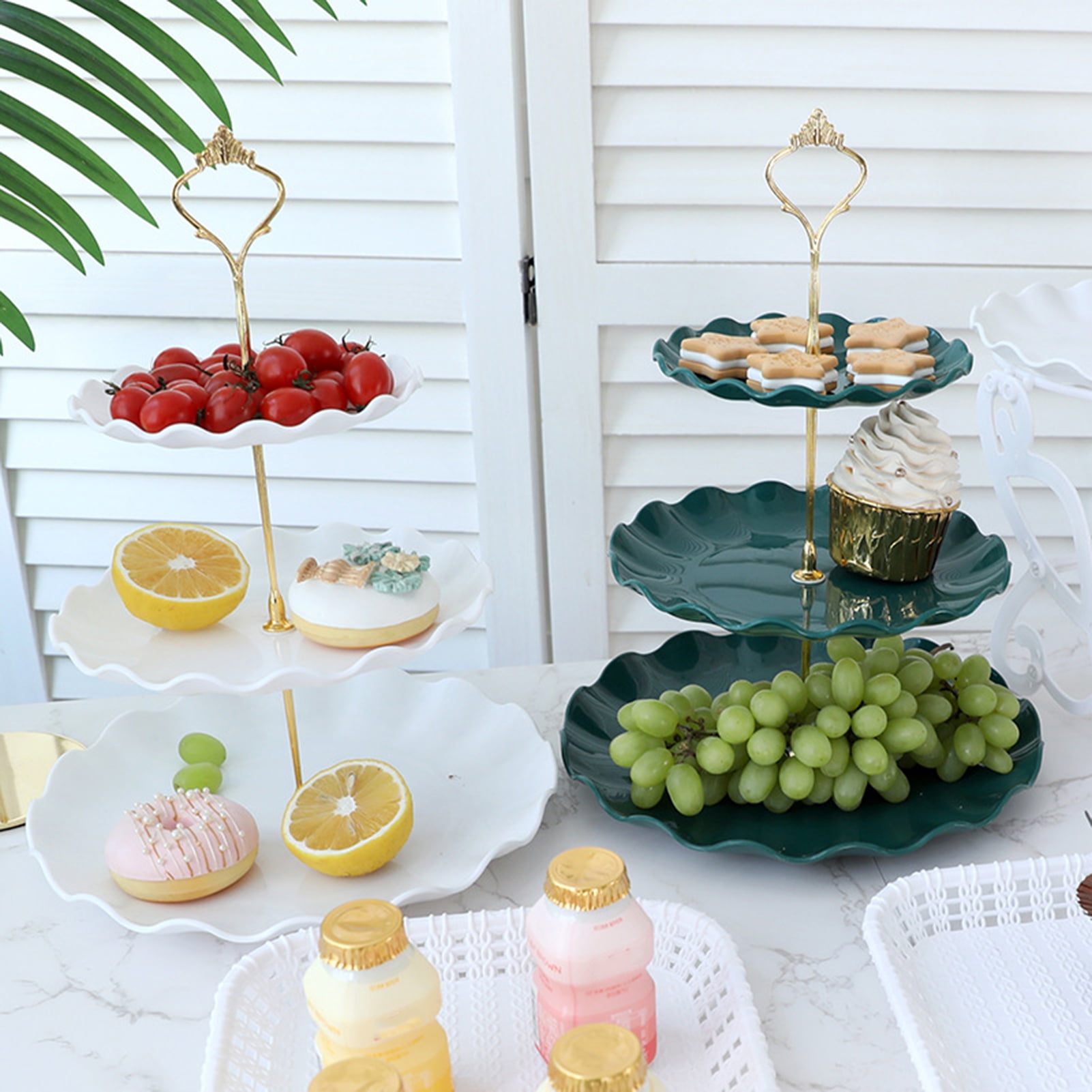 SUSUchens 3 Tiers Cupcake Stand Tower Dessert Display Rack BPA Free ...