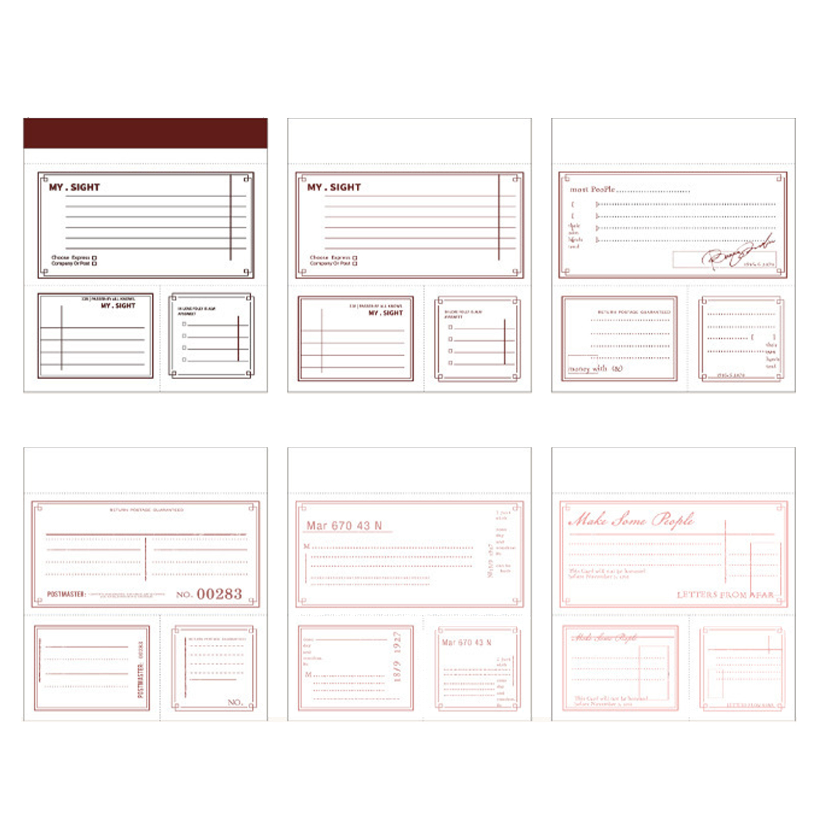 SUSUchens 30Pcs Memo Note DIY Decorative Cut Free Tearable Smooth ...