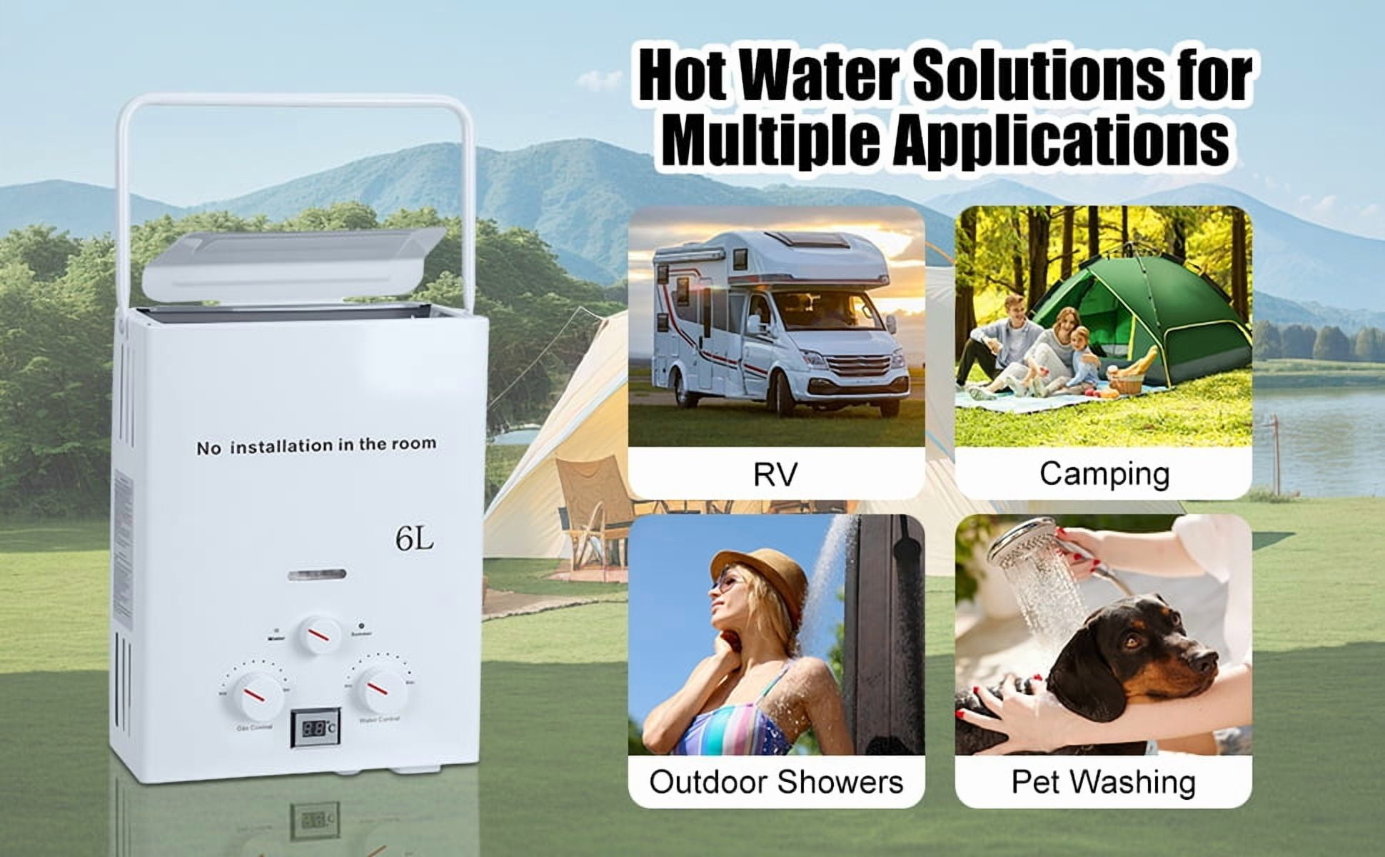 SUSUchens 6l Tankless Water Heaters,Portable Water Heaters,Liquefying ...