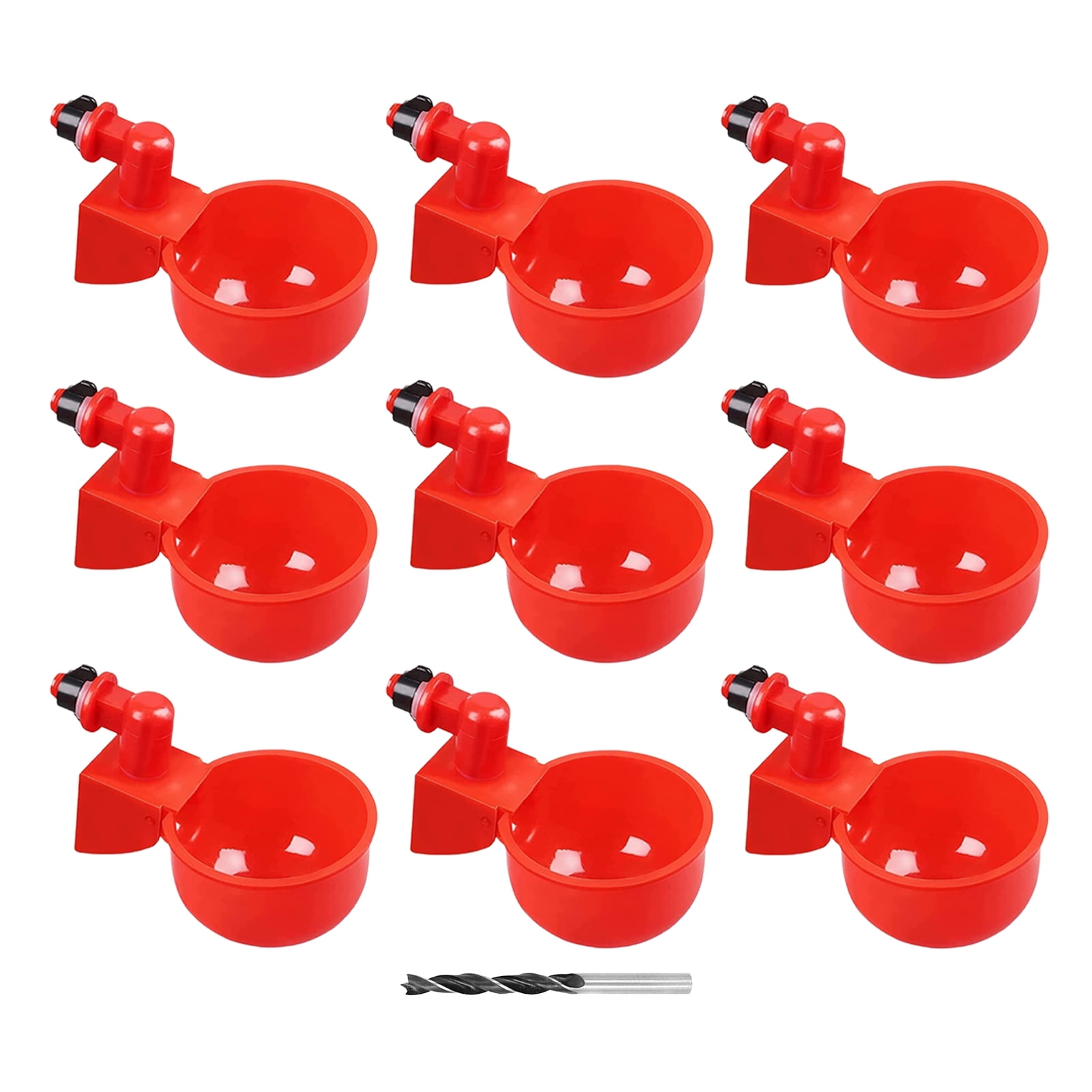 SUSUchens 9Pack DIY Automatic Chicken Waterer Cups Gravity Filling ...