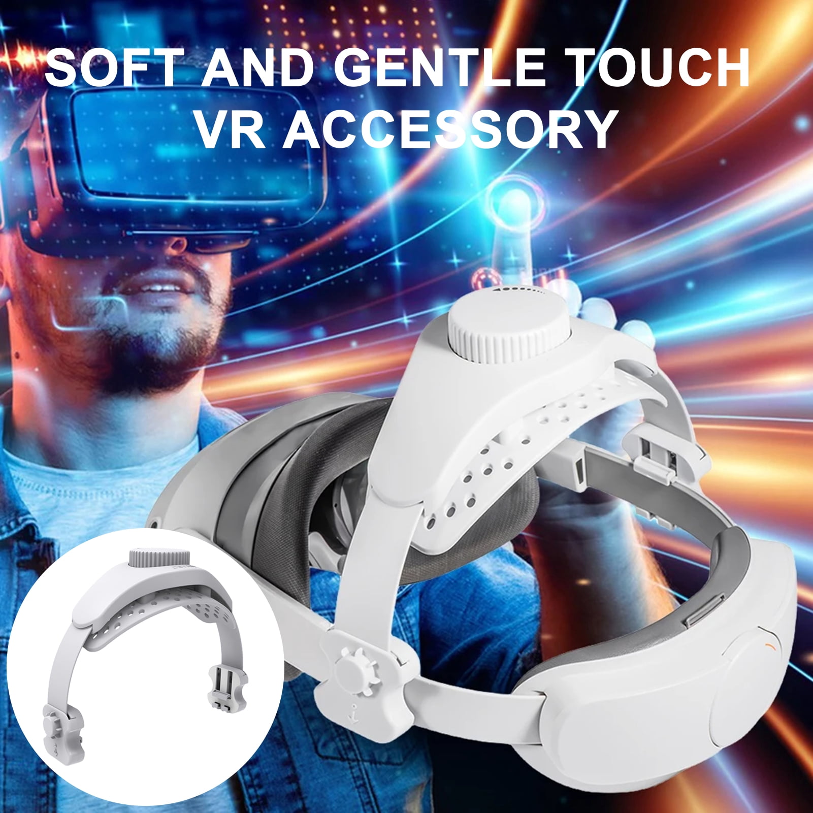 SUSUchens Adjustable VR Replacement Head Strap Soft Wear Resistant ...