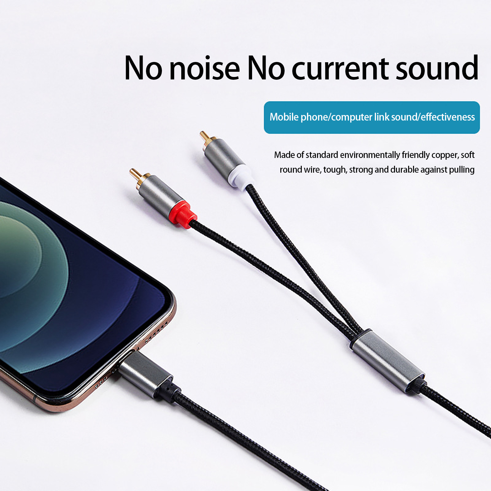 SUSUchens Audio Cable Plug Play Stable Performance Clear Sound Effect ...